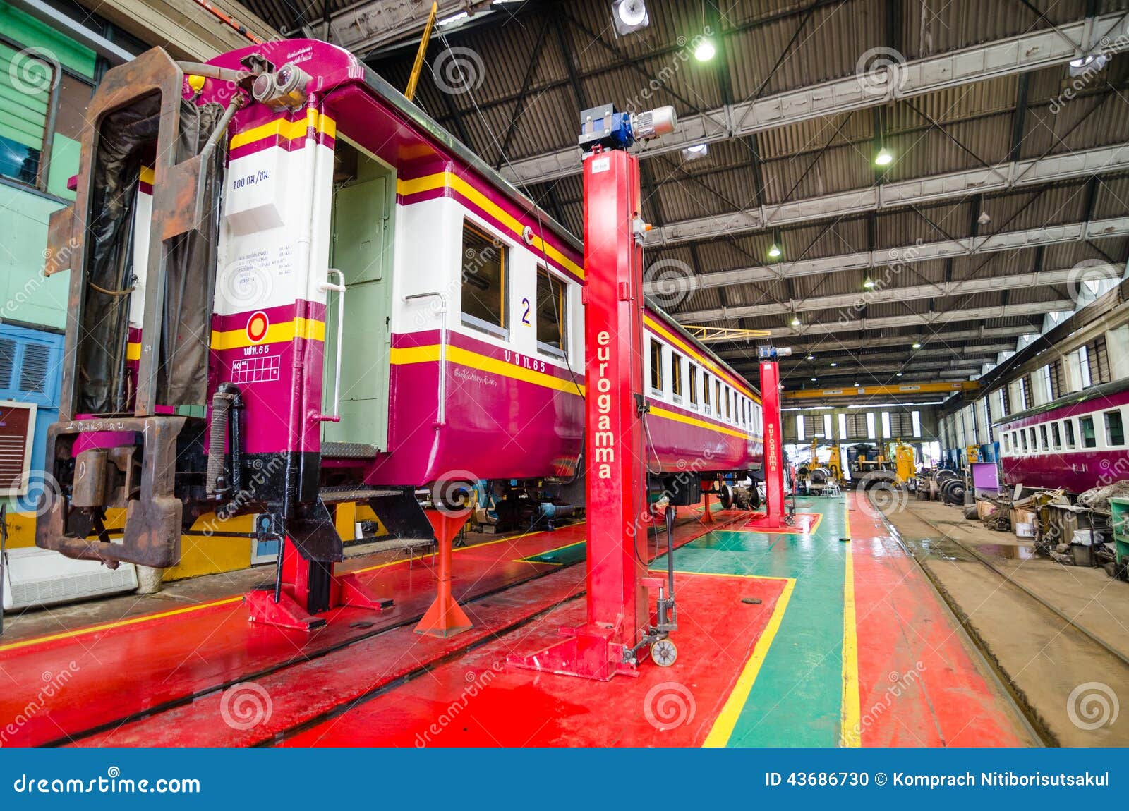 The Railway Maintenance and Factory Inside. Editorial Image - Image of ...