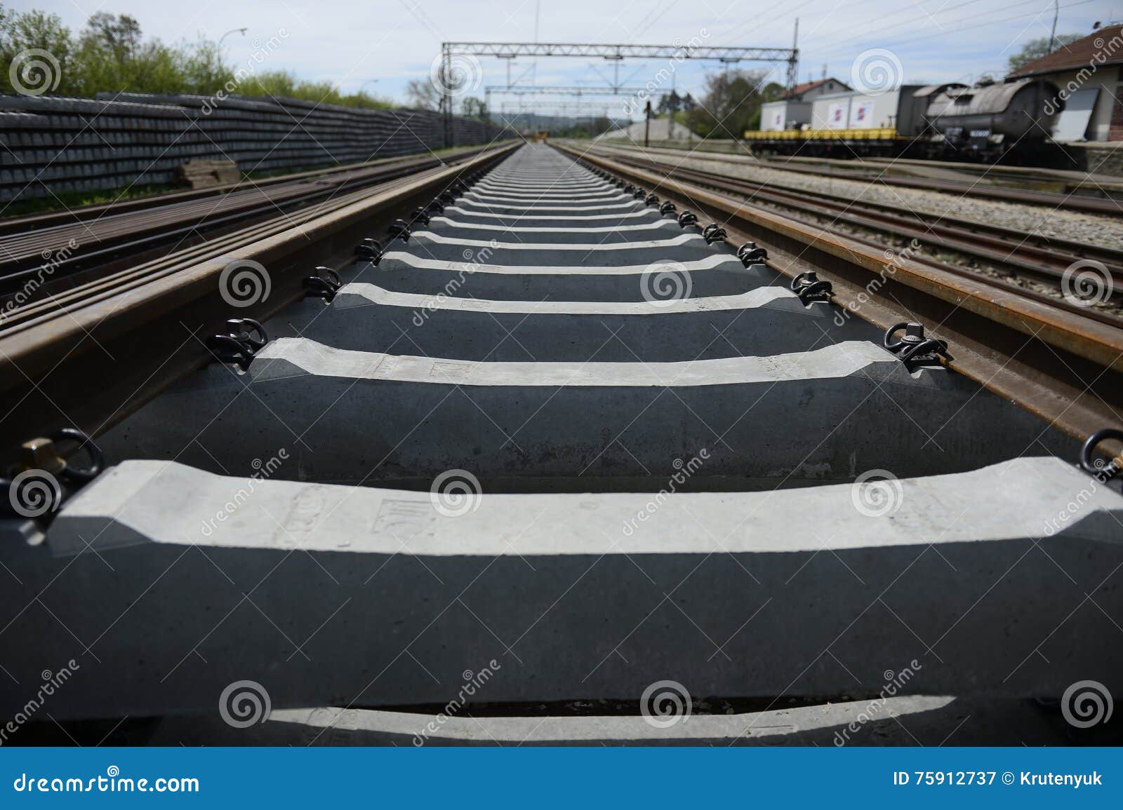 Railway materials stock image. Image of rusty, stained - 75912737
