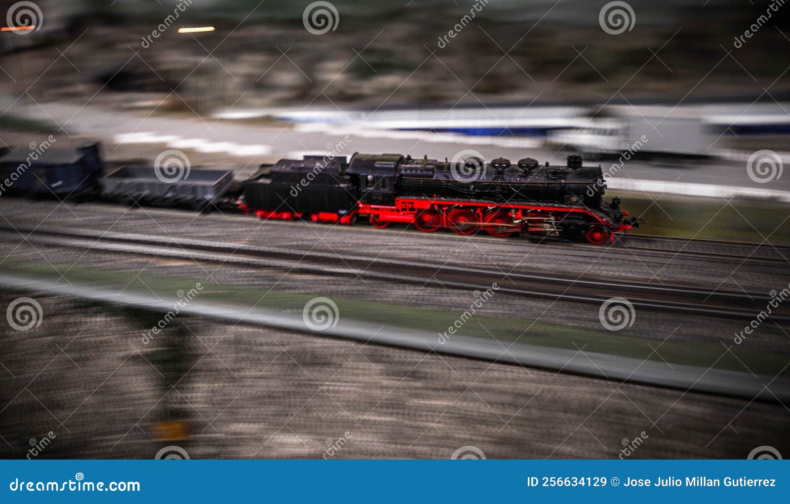 Railway Modeling Sample of Large Models Stock Image - Image of highway ...