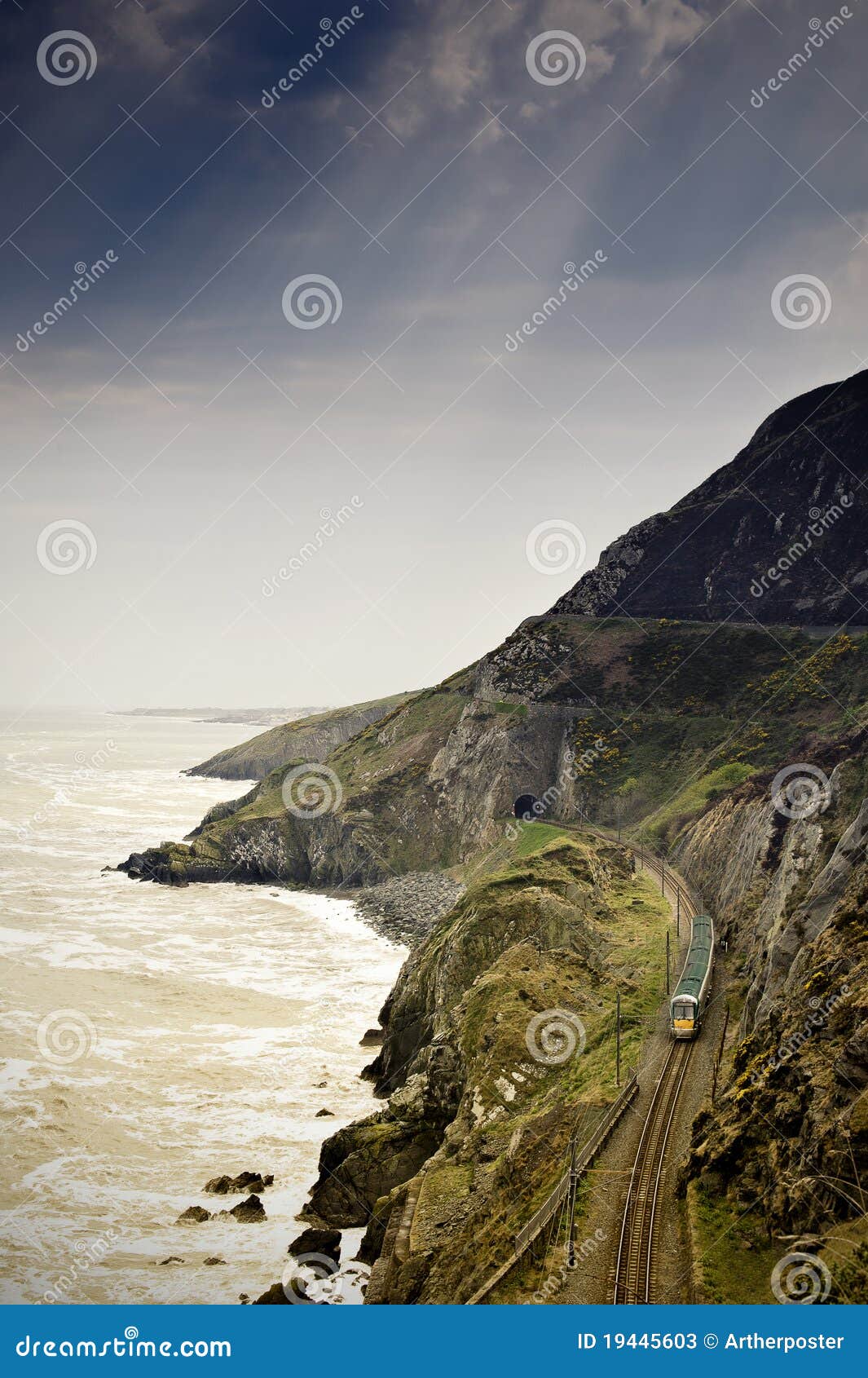 Railway in mountains stock image. Image of weather, rock - 19445603