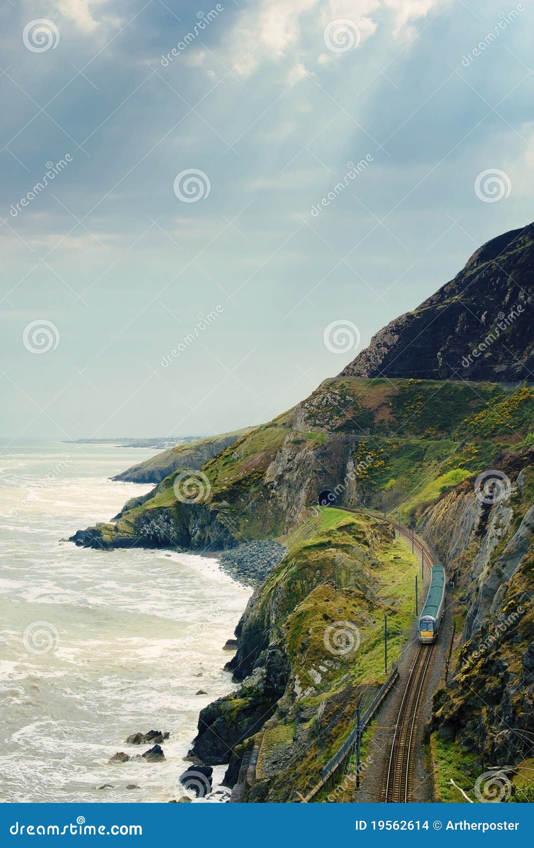 Railway in mountains stock photo. Image of rock, landscape - 19562614
