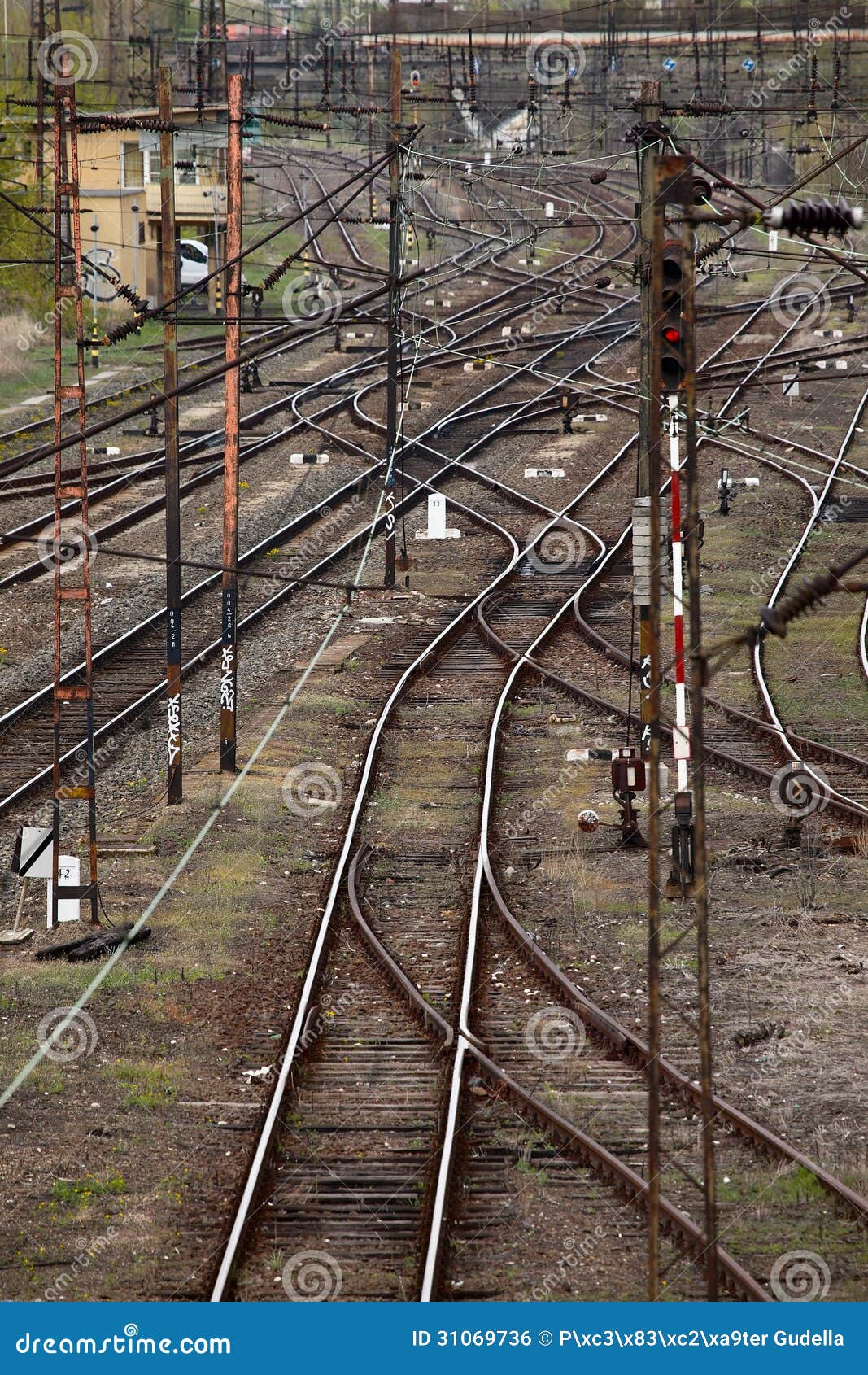 Railway stock photo. Image of closeup, junction, path - 31069736
