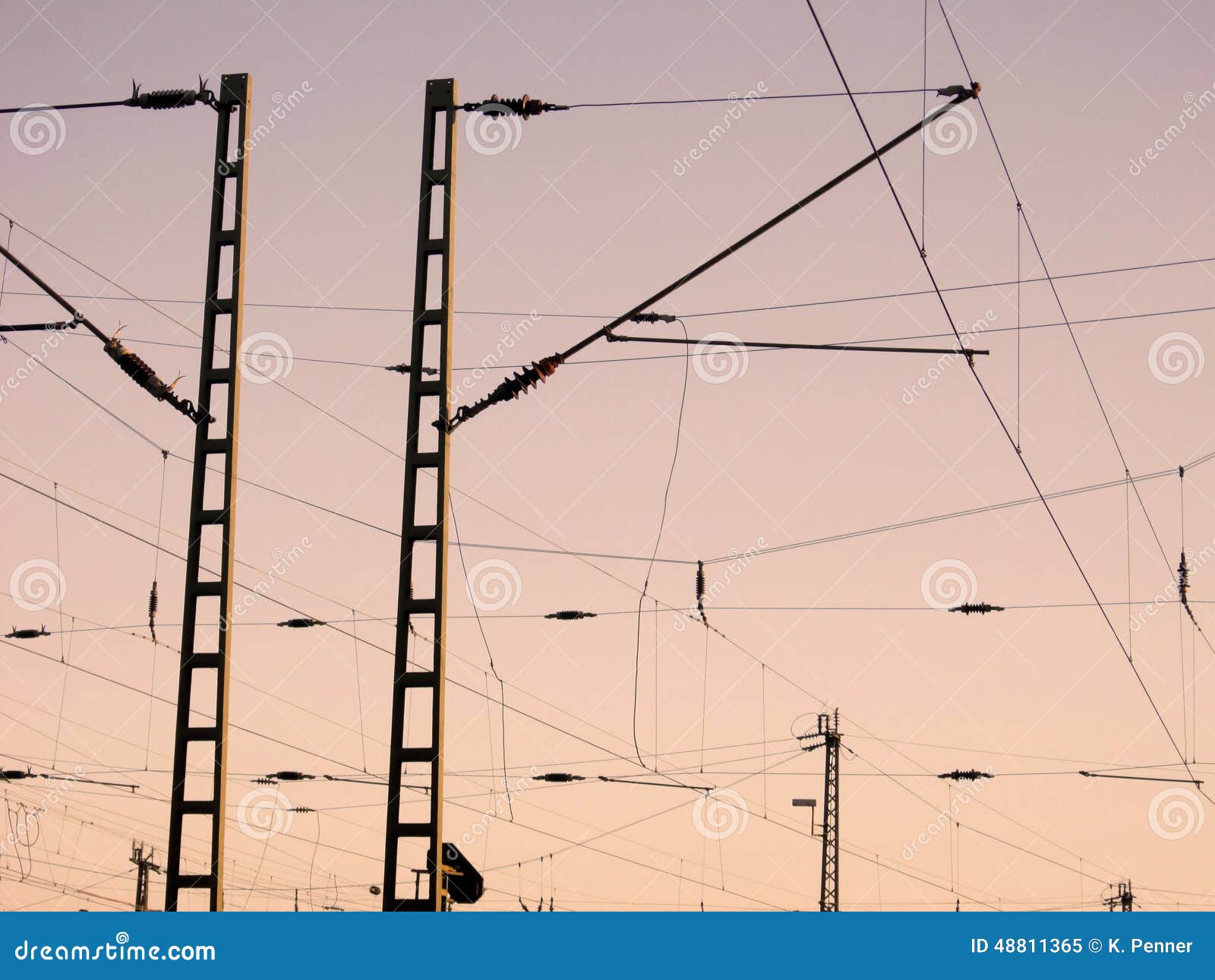 Railway Overhead Pedestrian Crossing Royalty-Free Stock Photo ...
