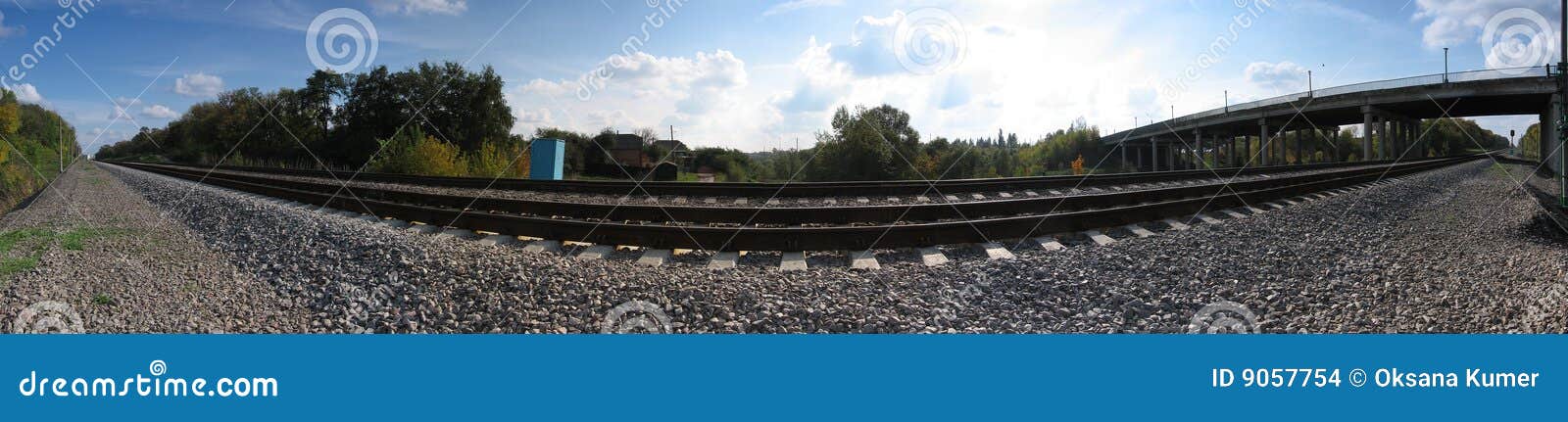 Railway panorama stock photo. Image of blue, tourism, curve - 9057754
