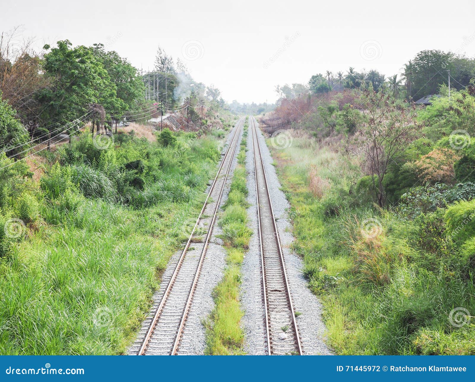 Railway stock photo. Image of locomotion, travel, parallels - 71445972