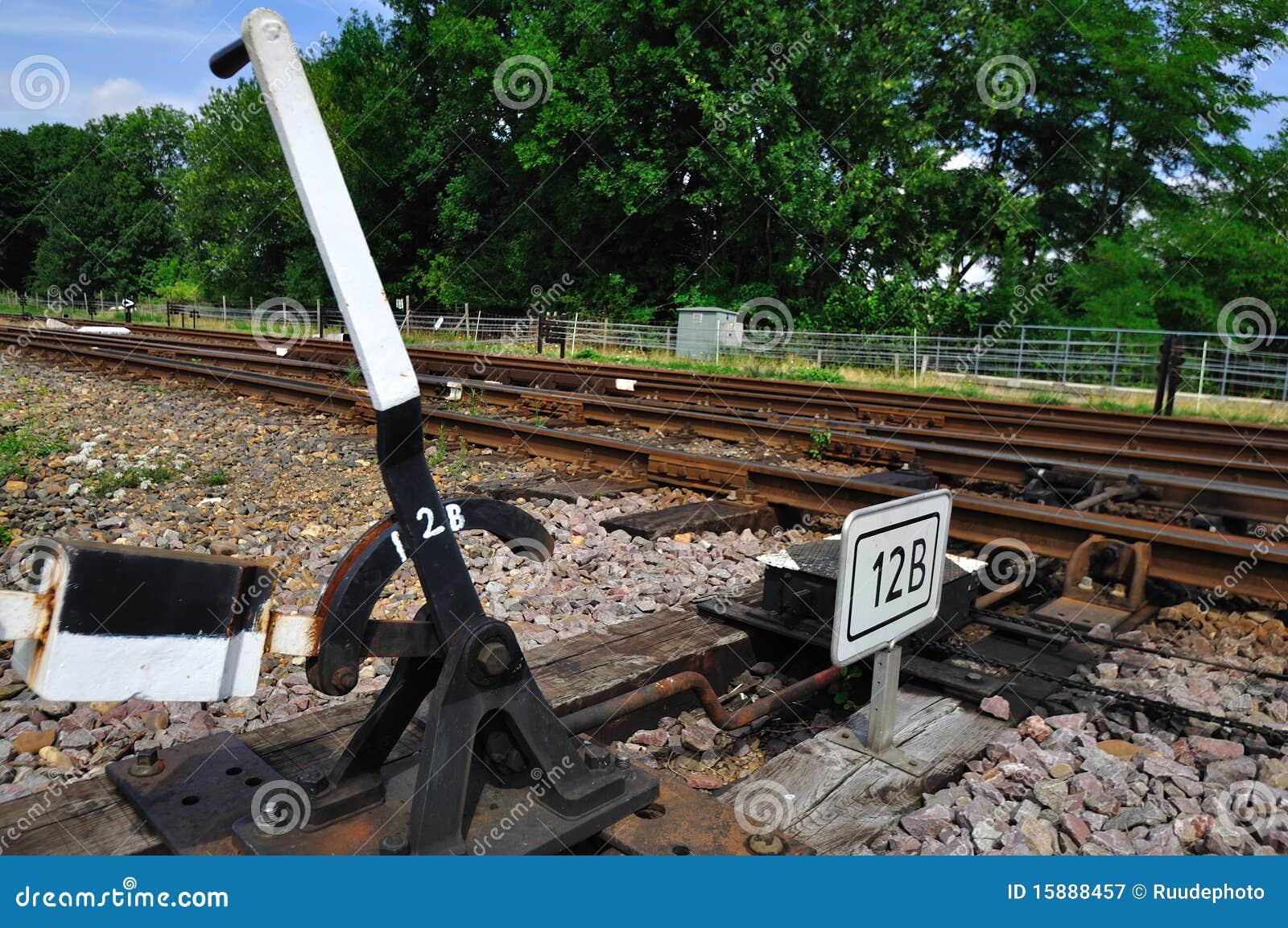 Railway points stock image. Image of traffic, antiques - 15888457