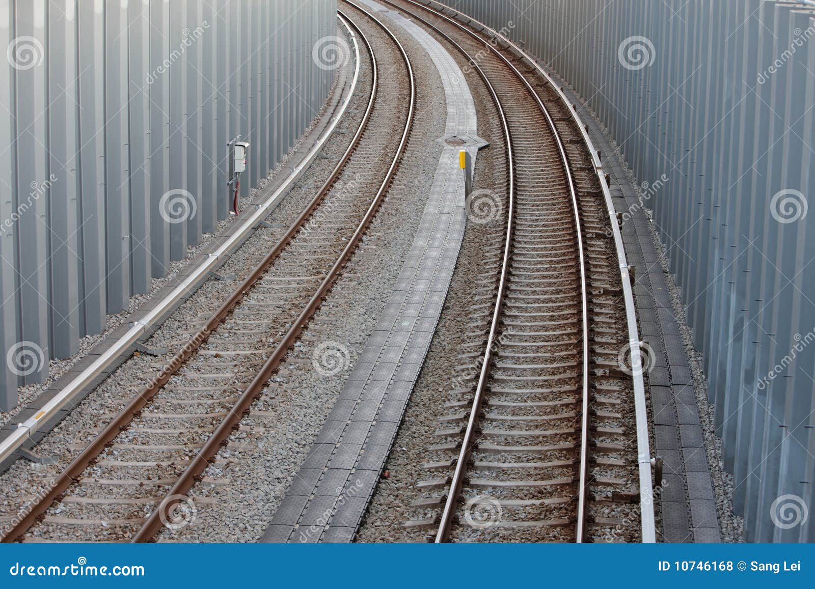 Railway rail stock photo. Image of transportation, europe - 10746168