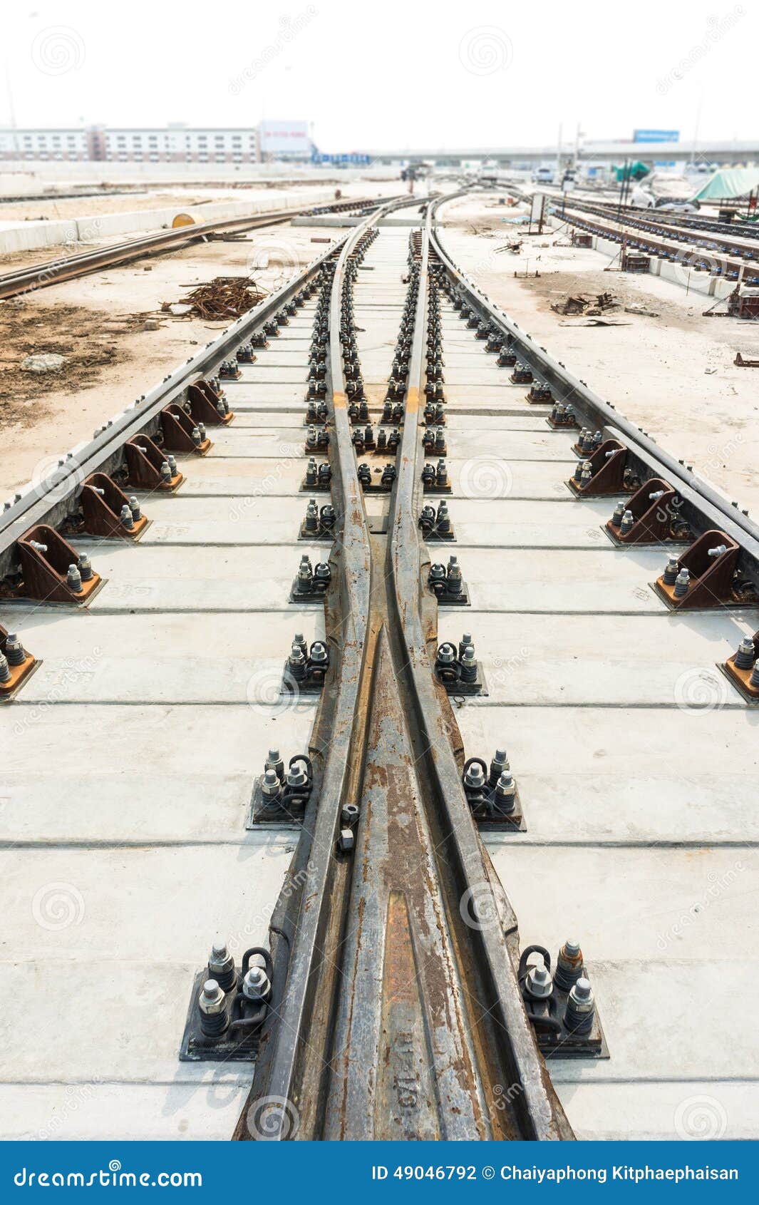 Railway stock photo. Image of track, concrete, mechanic - 49046792