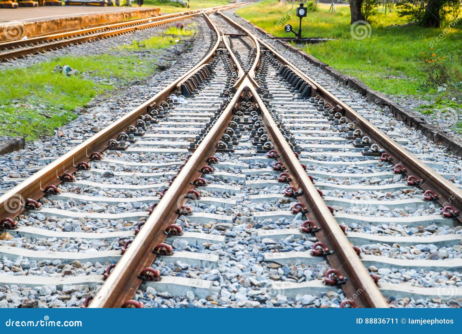 Railway Railroad Tracks for Train Public Transport Stock Image - Image ...