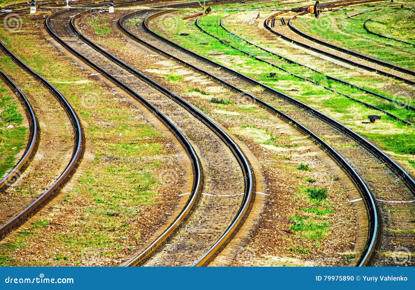 Railway Rails, Industrial Abstract Background Stock Photo - Image of ...