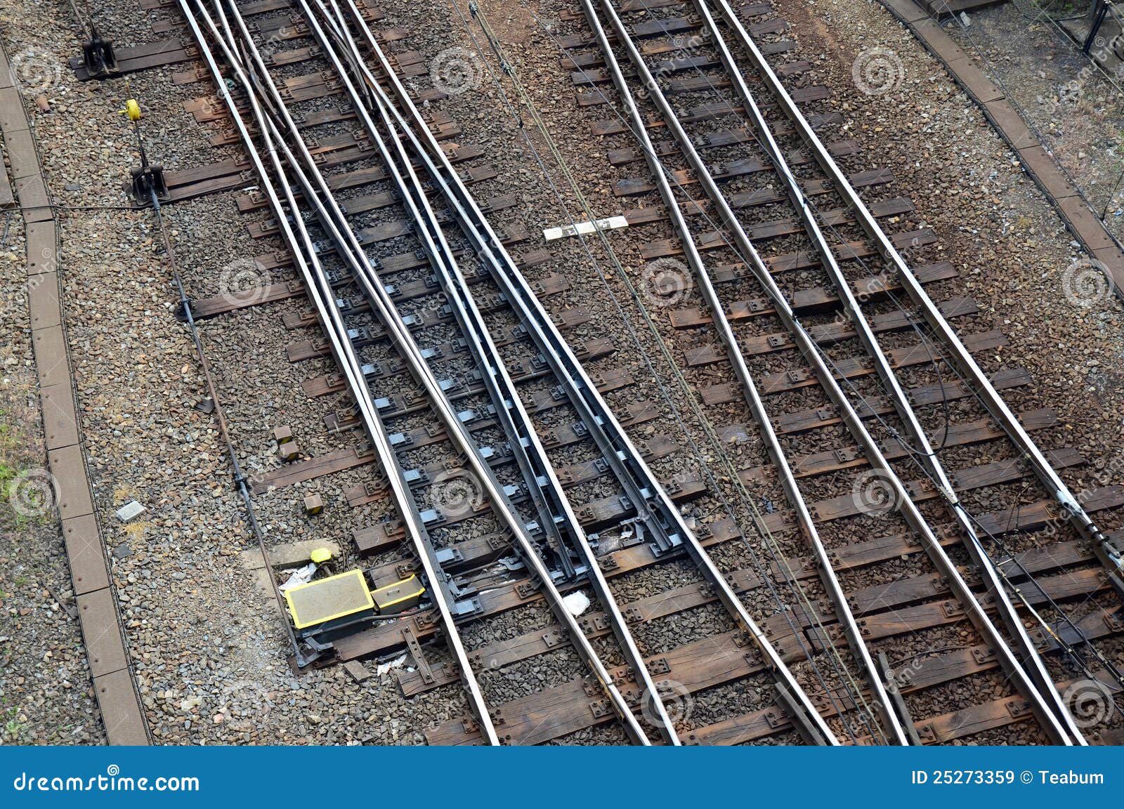 Railway Rails, Network Lines Changing, Train Stock Image - Image of ...