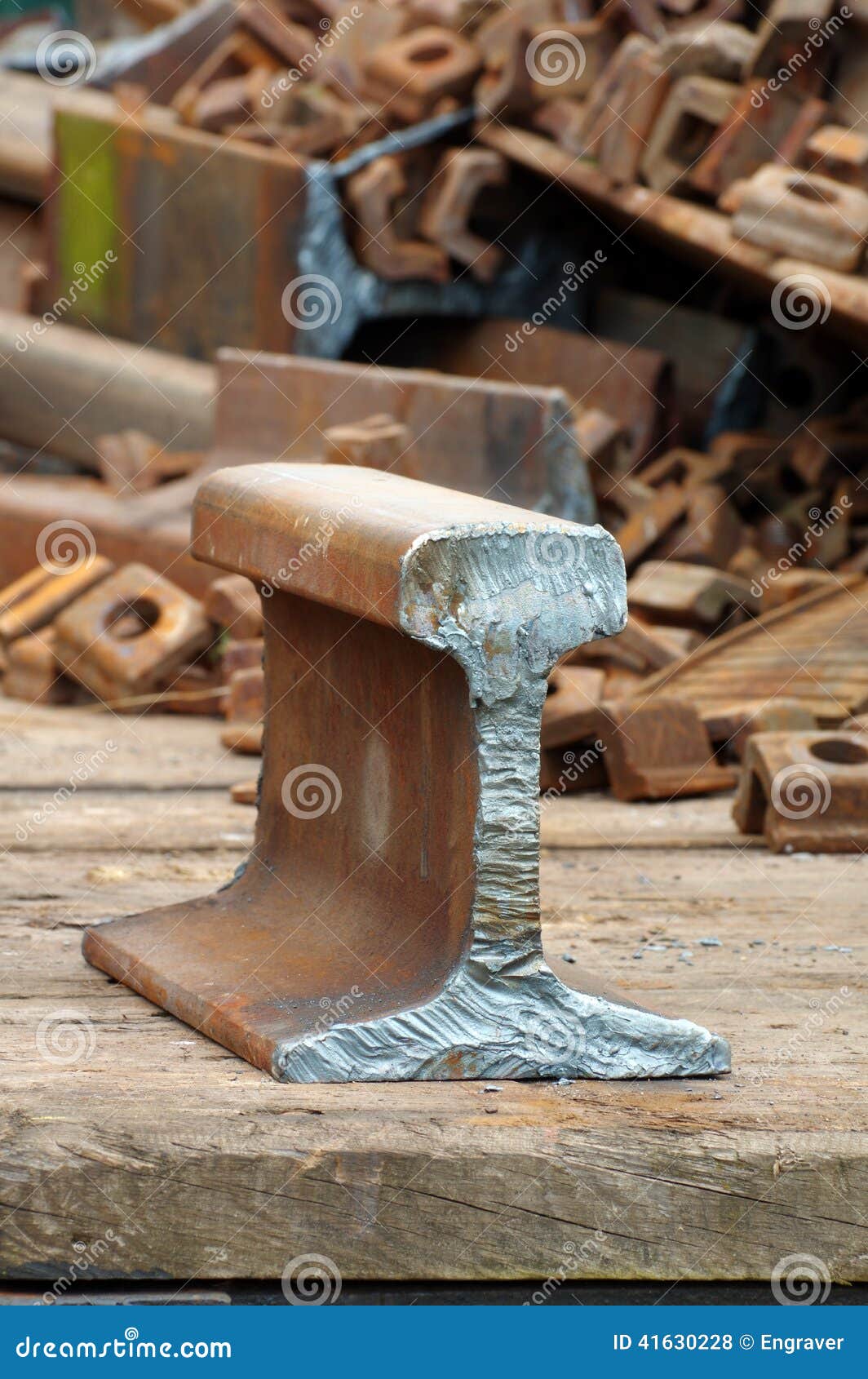 Railway rails scrap 3 stock photo. Image of wagon, objects - 41630228