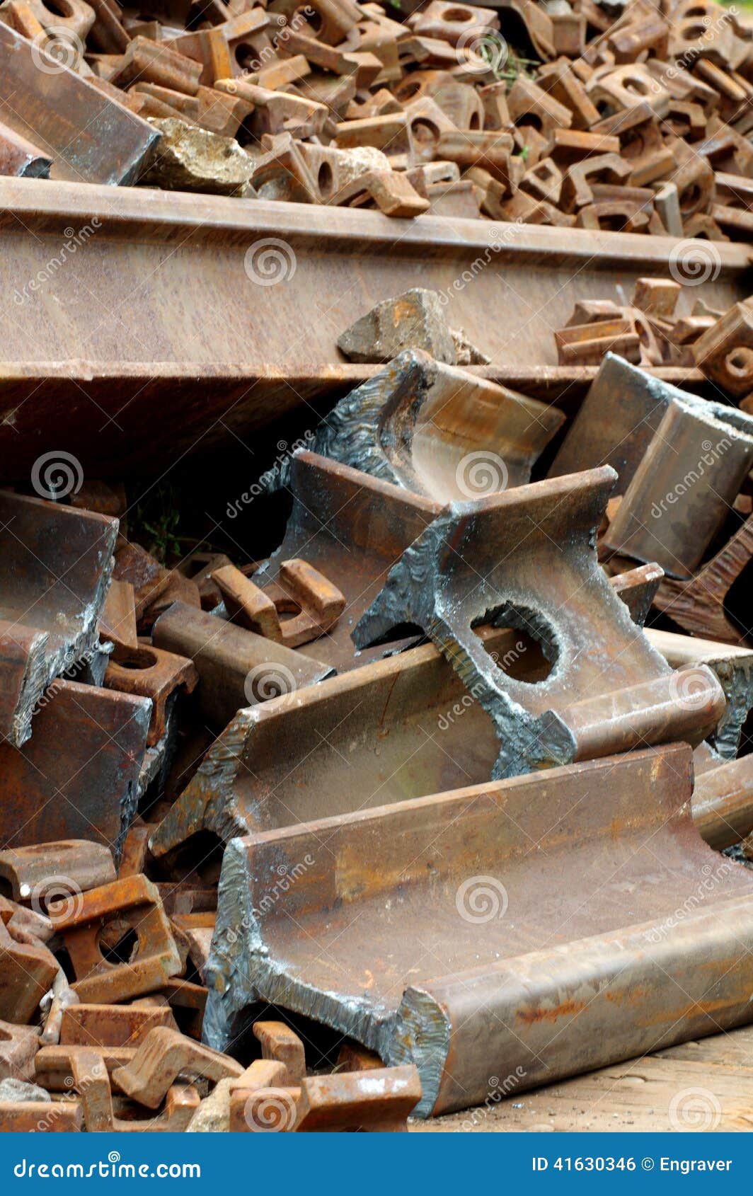 Railway rails scrap 5 stock photo. Image of metal, industries - 41630346