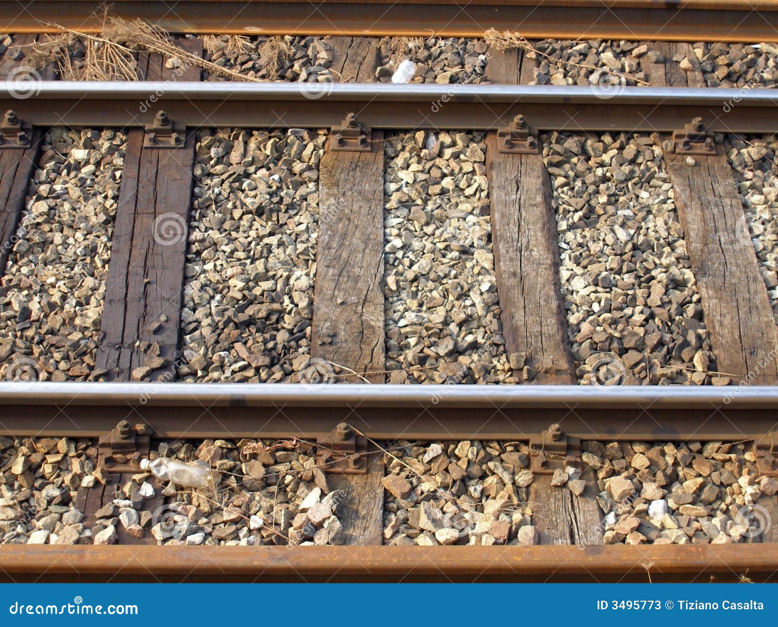 Railway RailTrack stock image. Image of beam, destination - 3495773