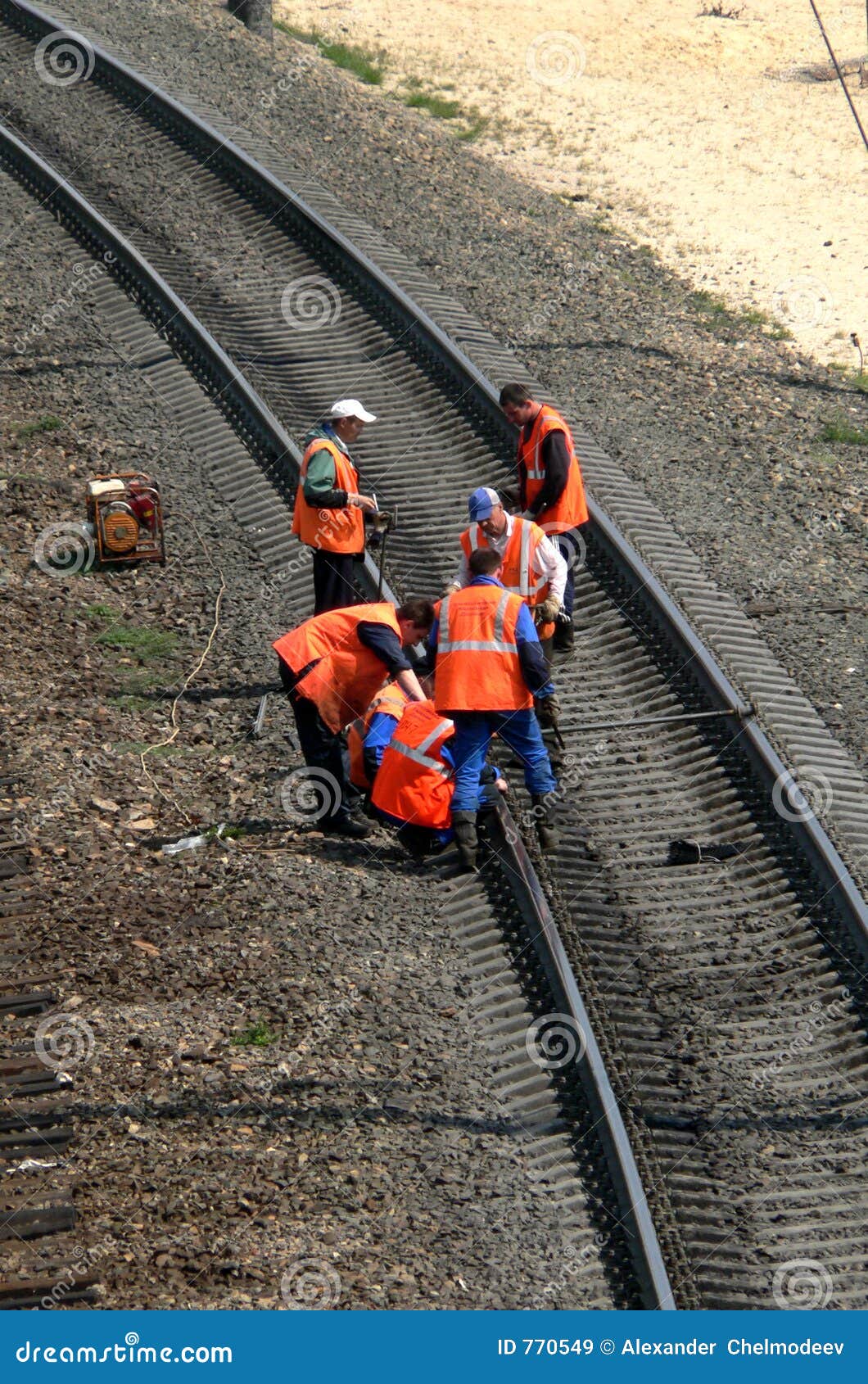 Railway repair editorial stock image. Image of orange, transport - 770549