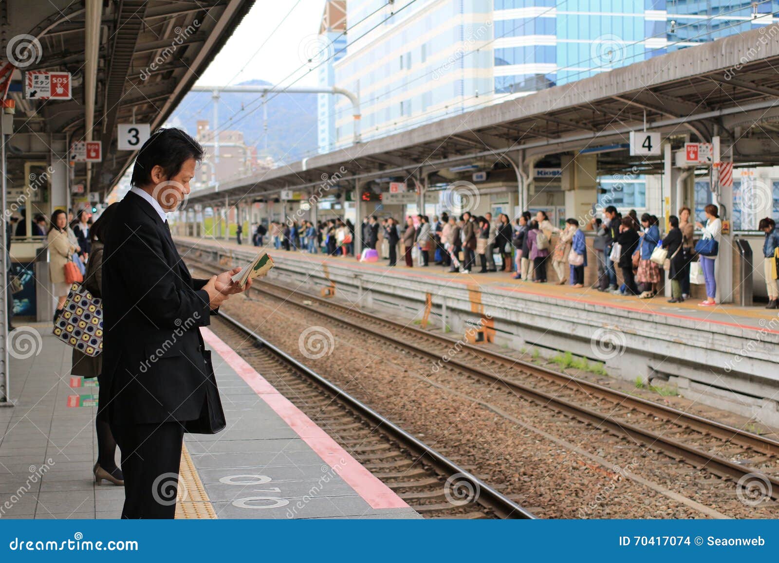 Railway Road in Kobe Station, Japan Editorial Stock Image - Image of ...
