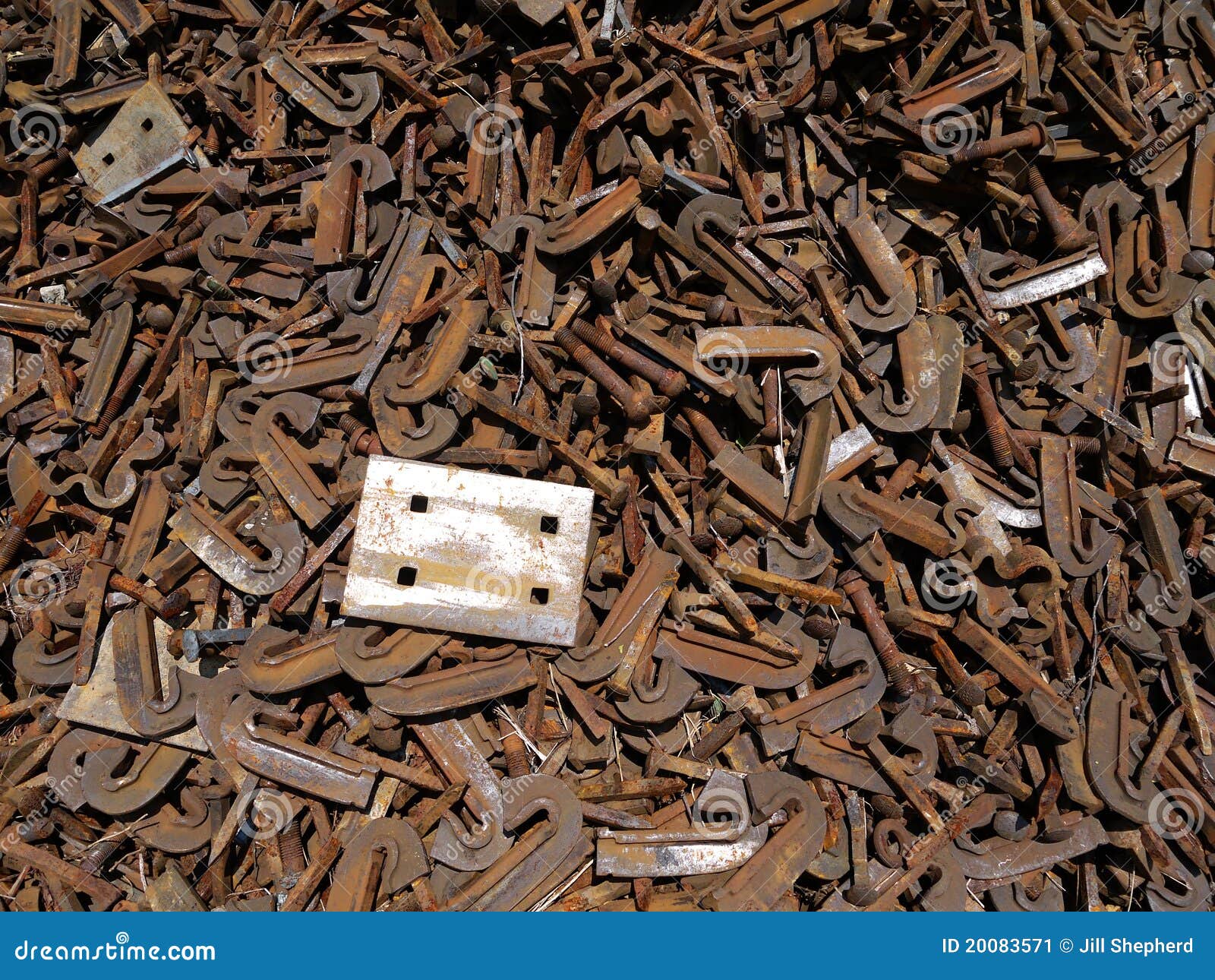 Scrap Of Steel Stacks In The Pallet. Royalty-Free Stock Image ...