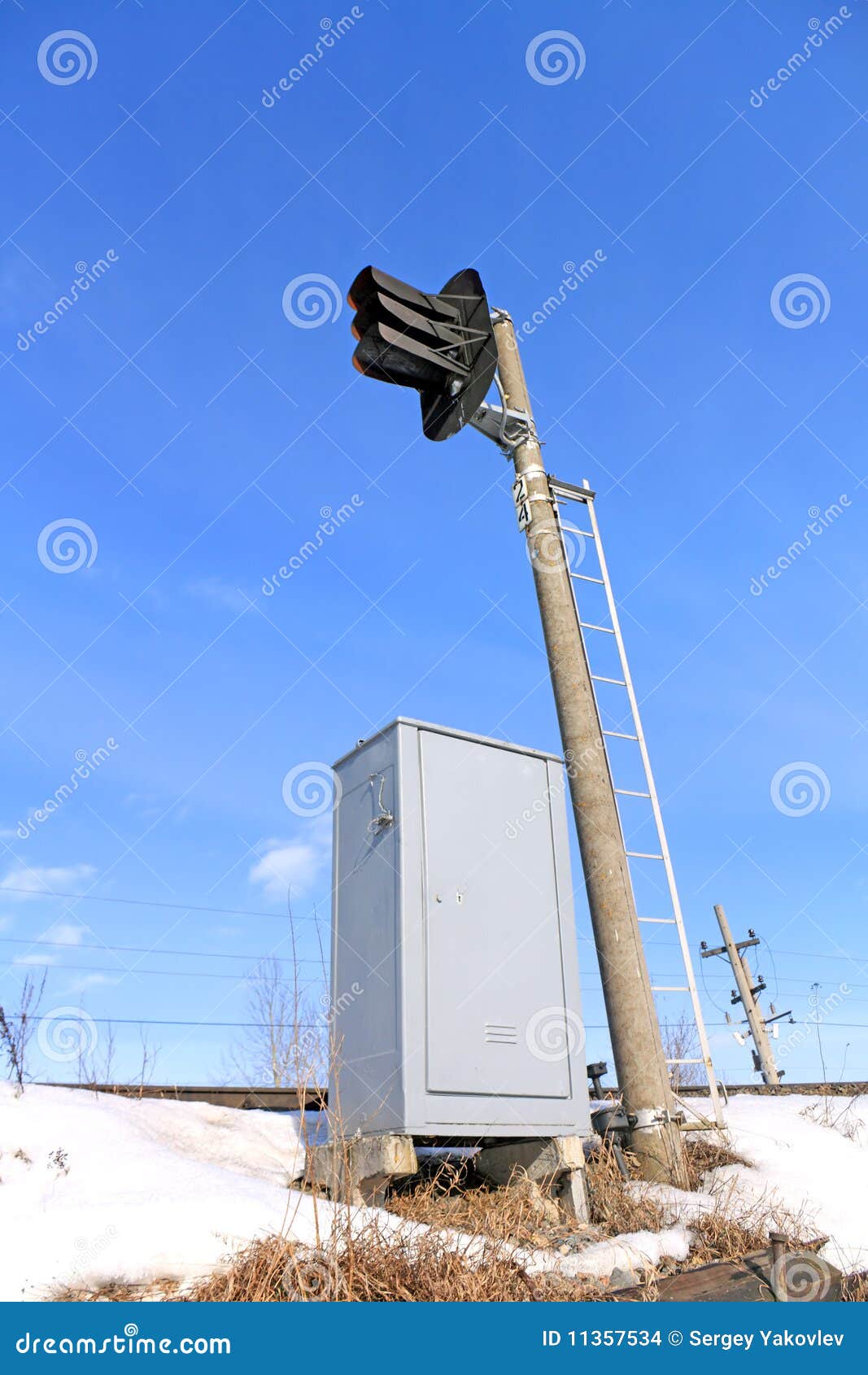 Railway semaphore stock photo. Image of lamp, colour - 11357534