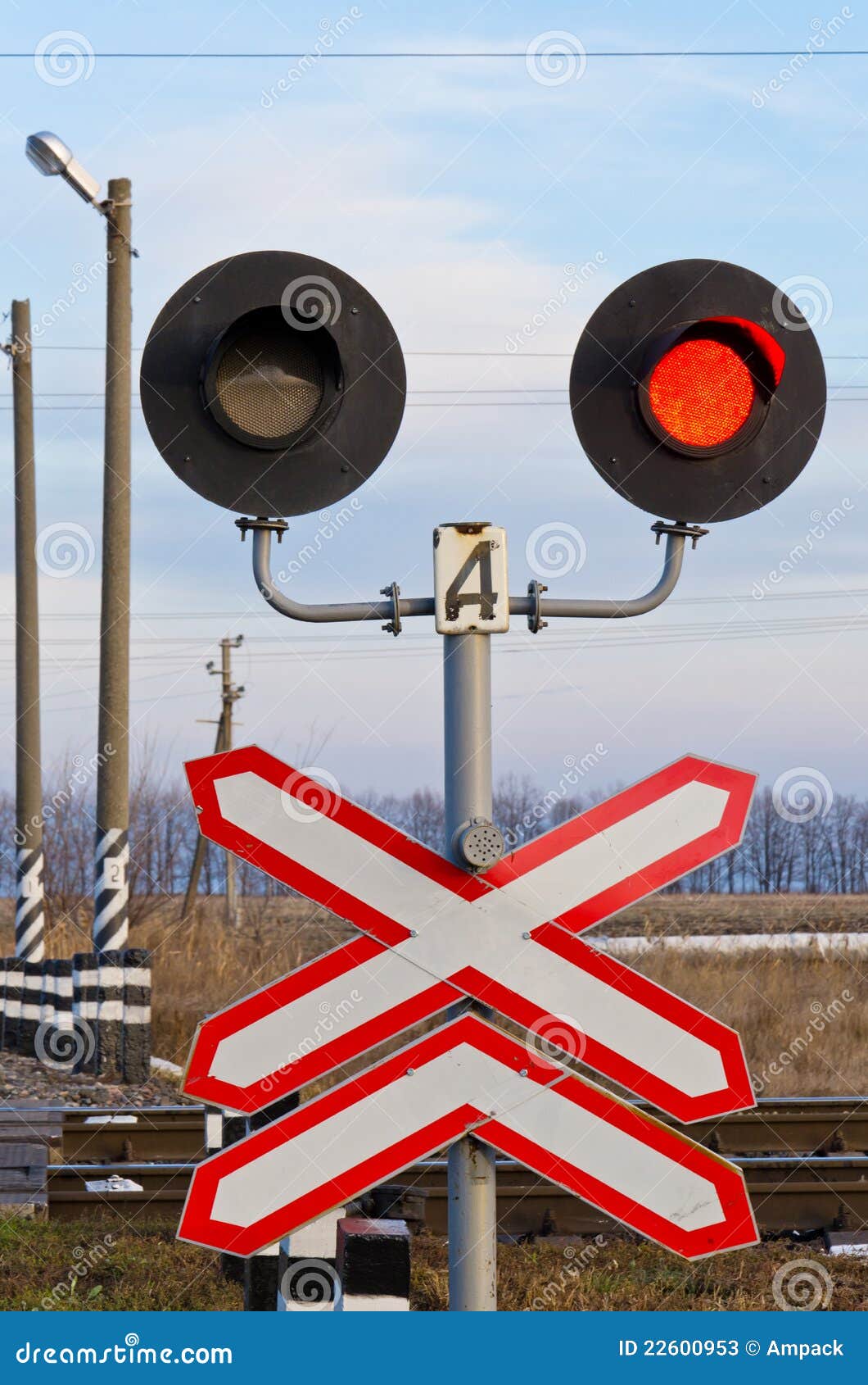 Railway semaphore stock image. Image of road, rails, sign - 22600953