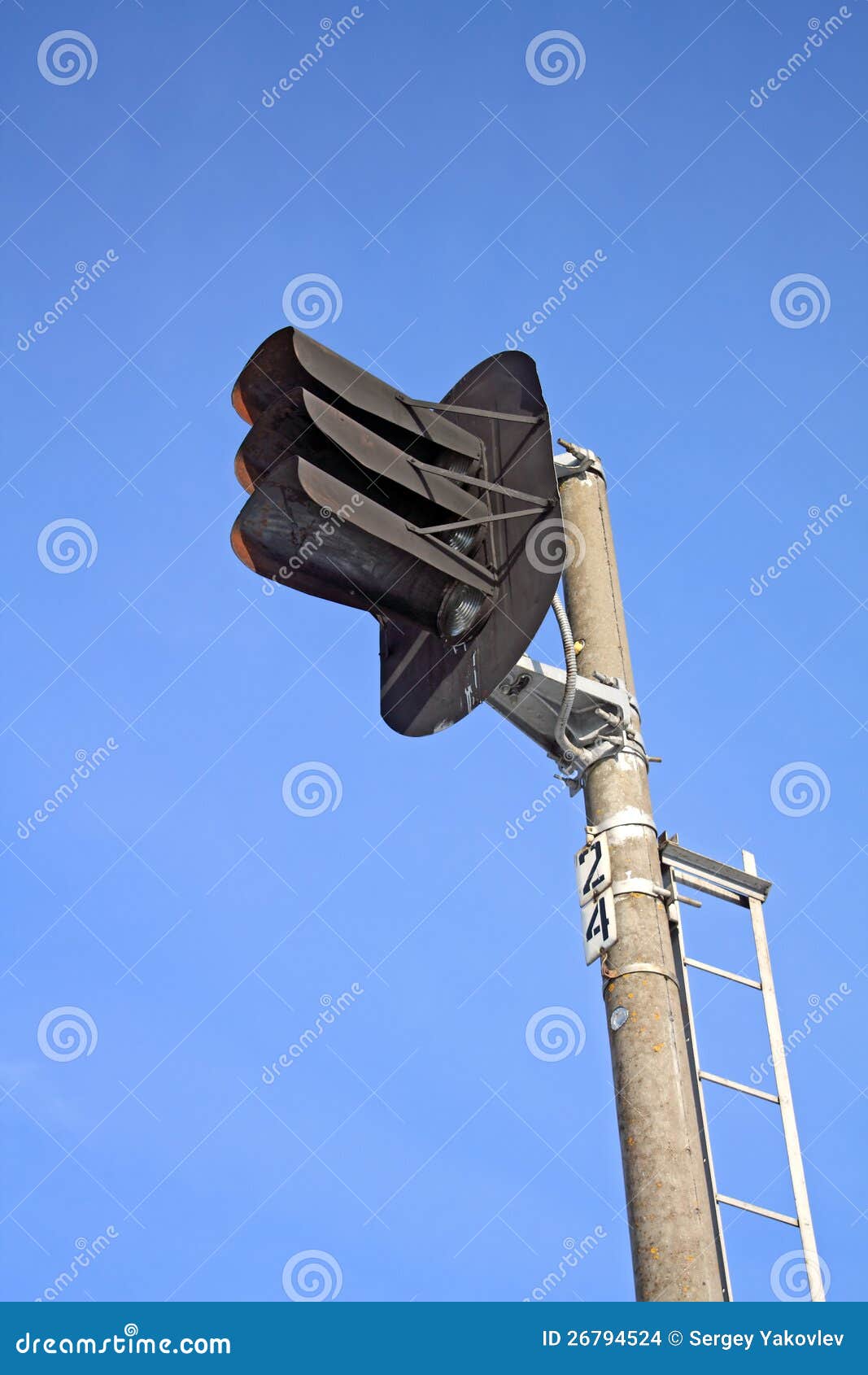 Railway Semaphore Signal Royalty-Free Stock Photography | CartoonDealer ...