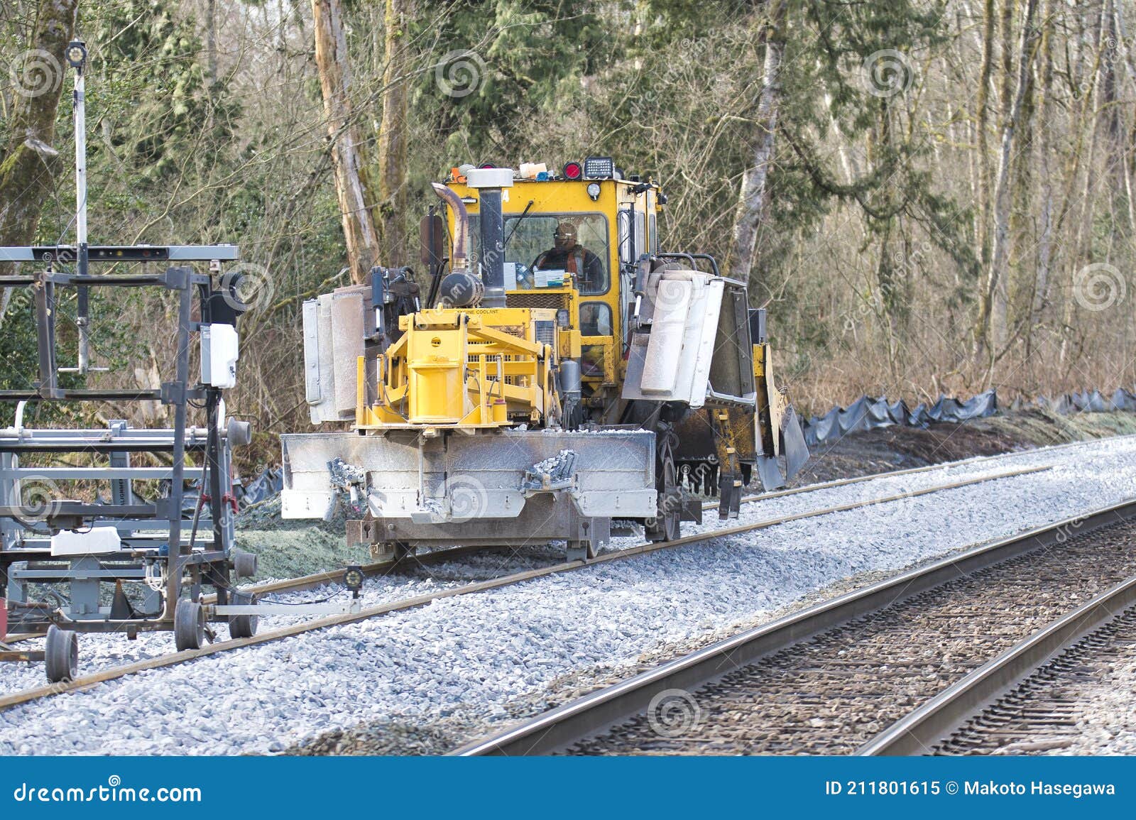 The Railway Service Vehicles on the Rails. Burnaby BC Editorial Image ...