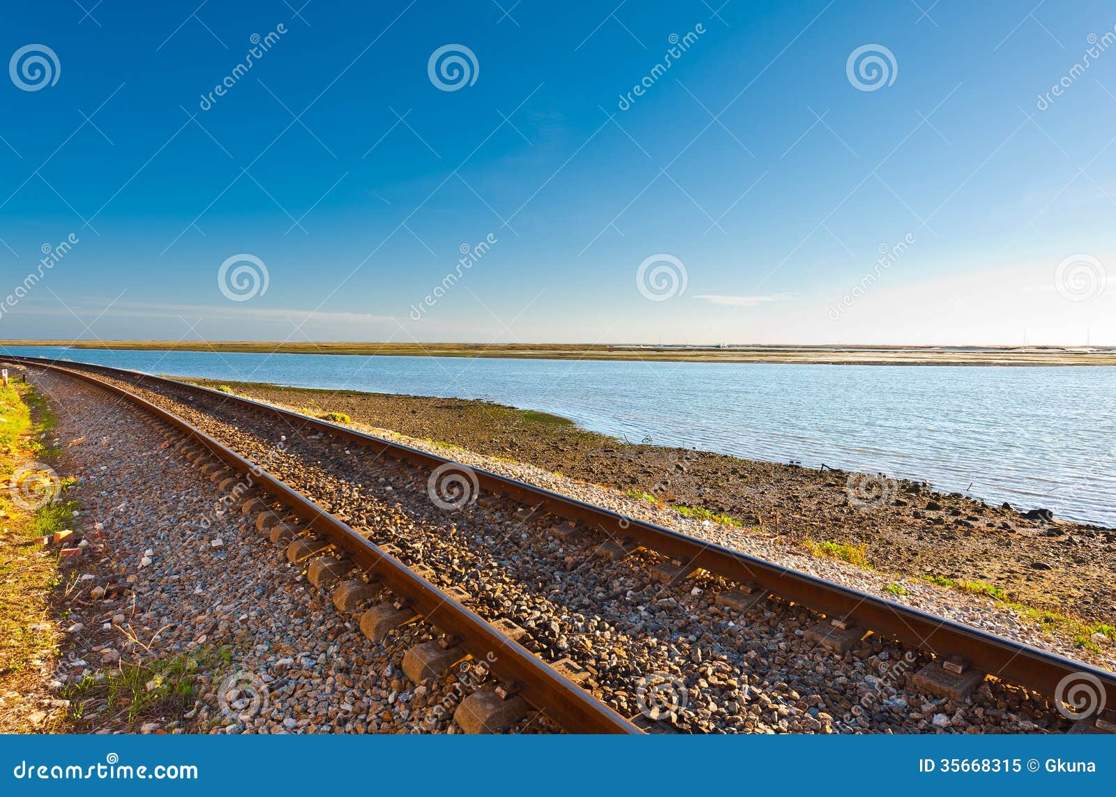 Railway stock image. Image of marina, landscape, parallel - 35668315
