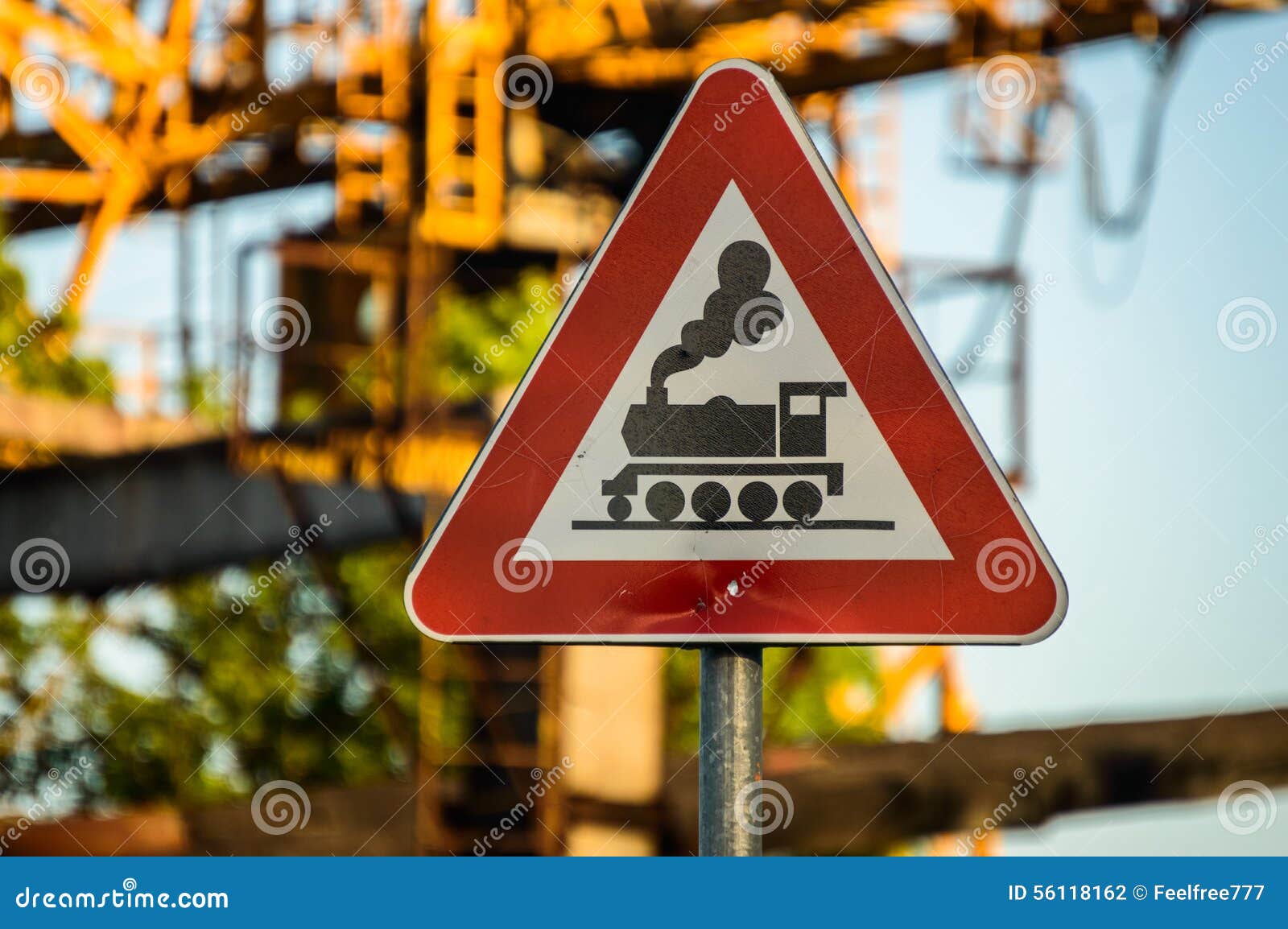 Railway sign stock photo. Image of four, current, light - 56118162
