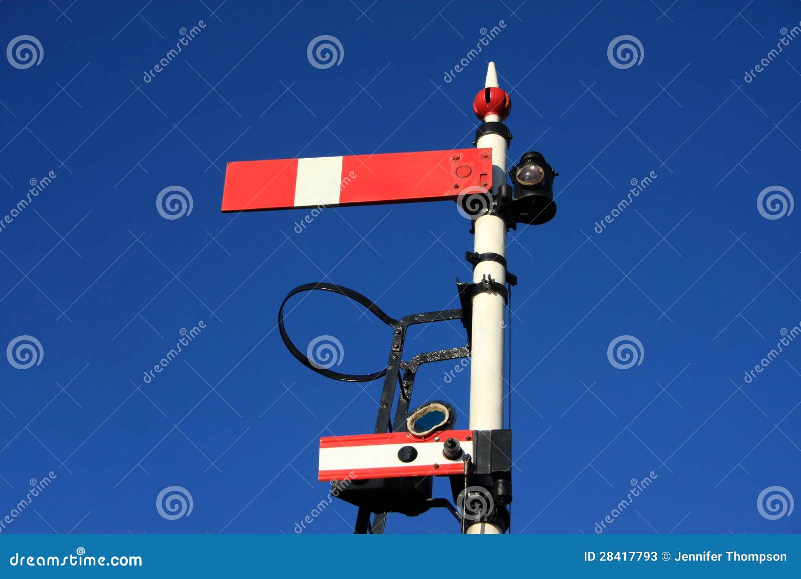 Railway signal stock image. Image of train, rail, railway - 28417793