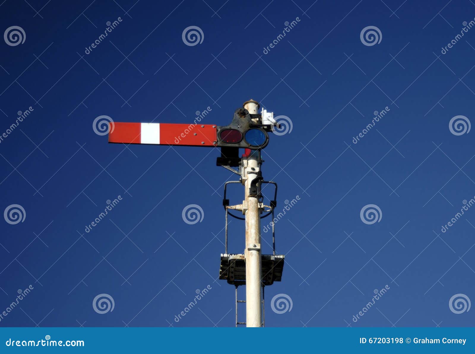Railway signal stock photo. Image of arrival, train, commuters - 67203198