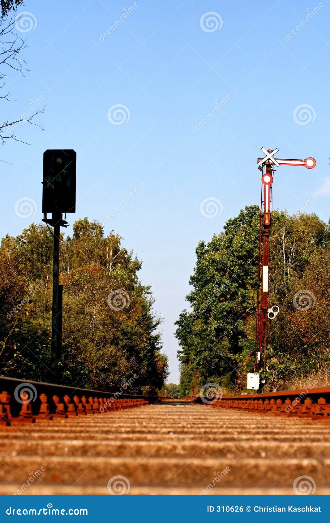 Railway signalling stock photo. Image of exterior, modern - 310626
