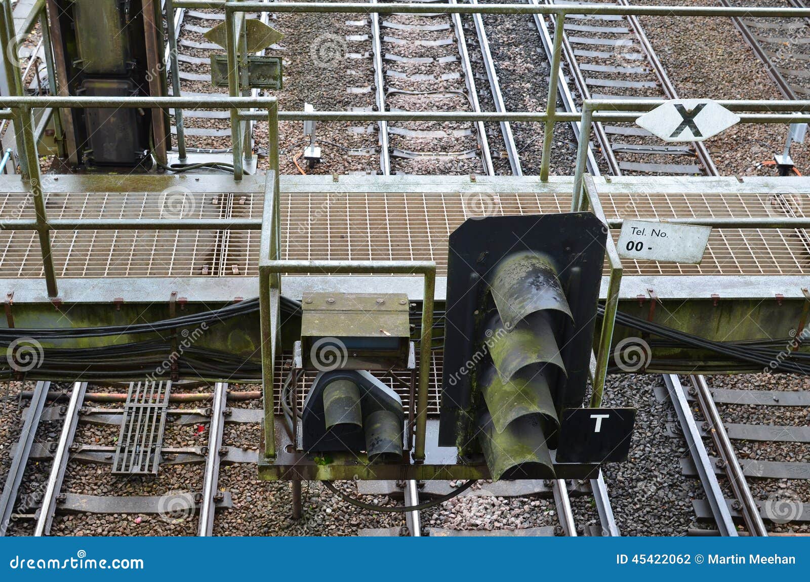 Railway signals. stock photo. Image of southern, track - 45422062