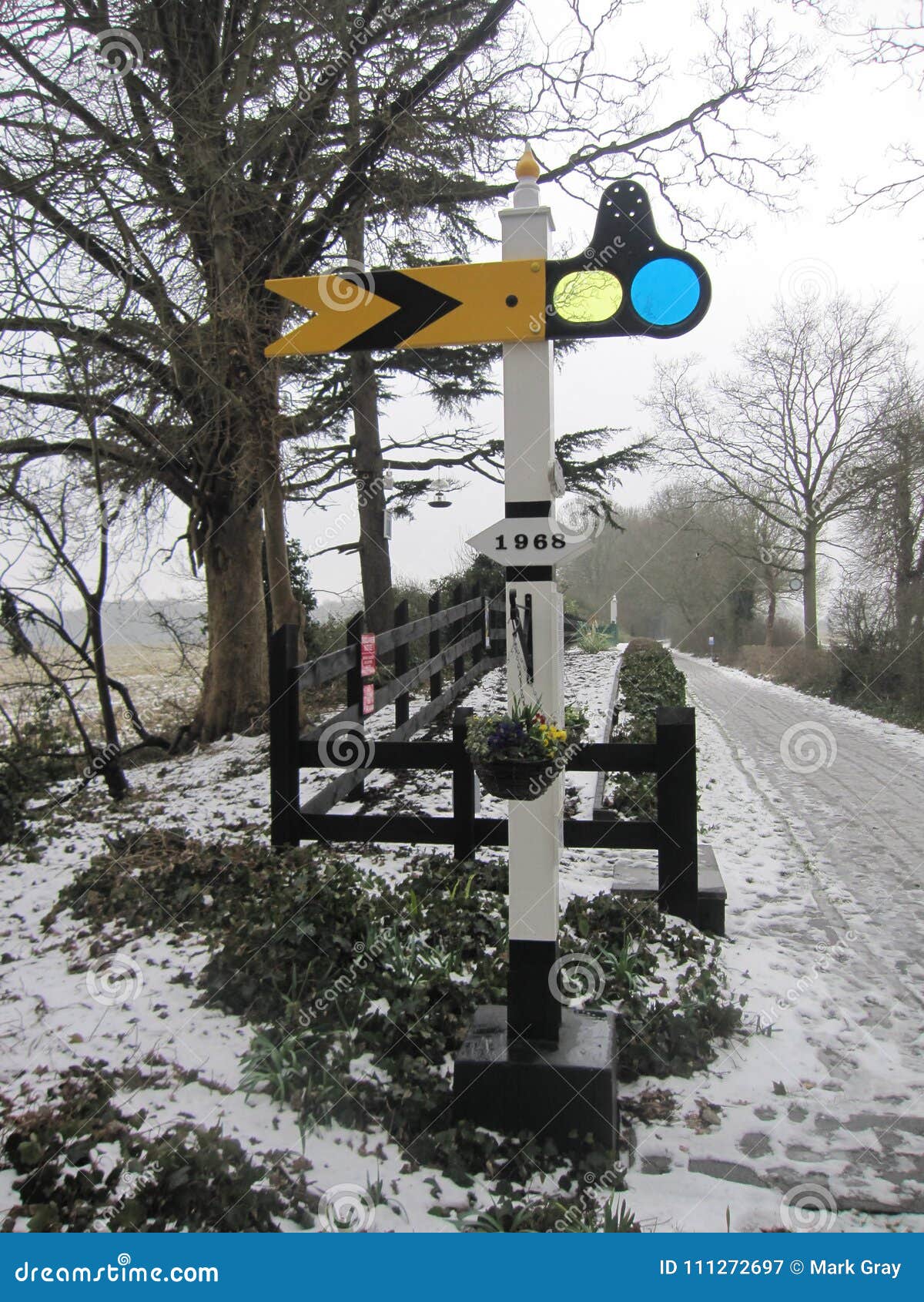 Railway Signals stock image. Image of signals, station - 111272697