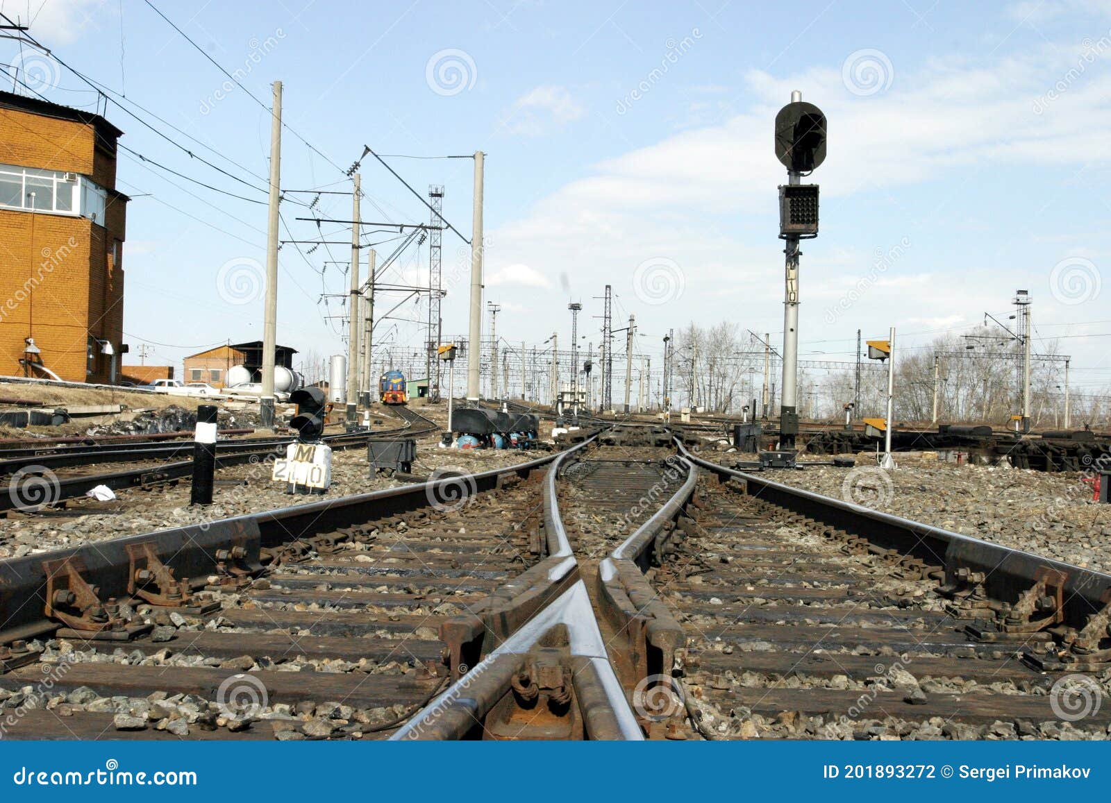 Railway sorting junction editorial photography. Image of junction ...