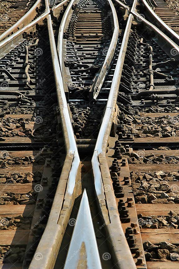 Railway split stock photo. Image of stop, photographic - 714848