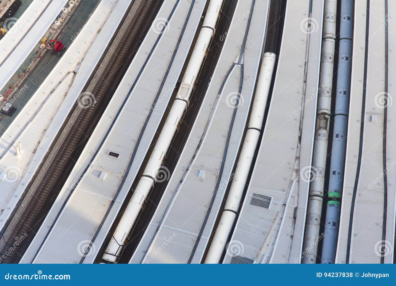 Railway Station Aerial View Stock Photo - Image of industry, aerial ...