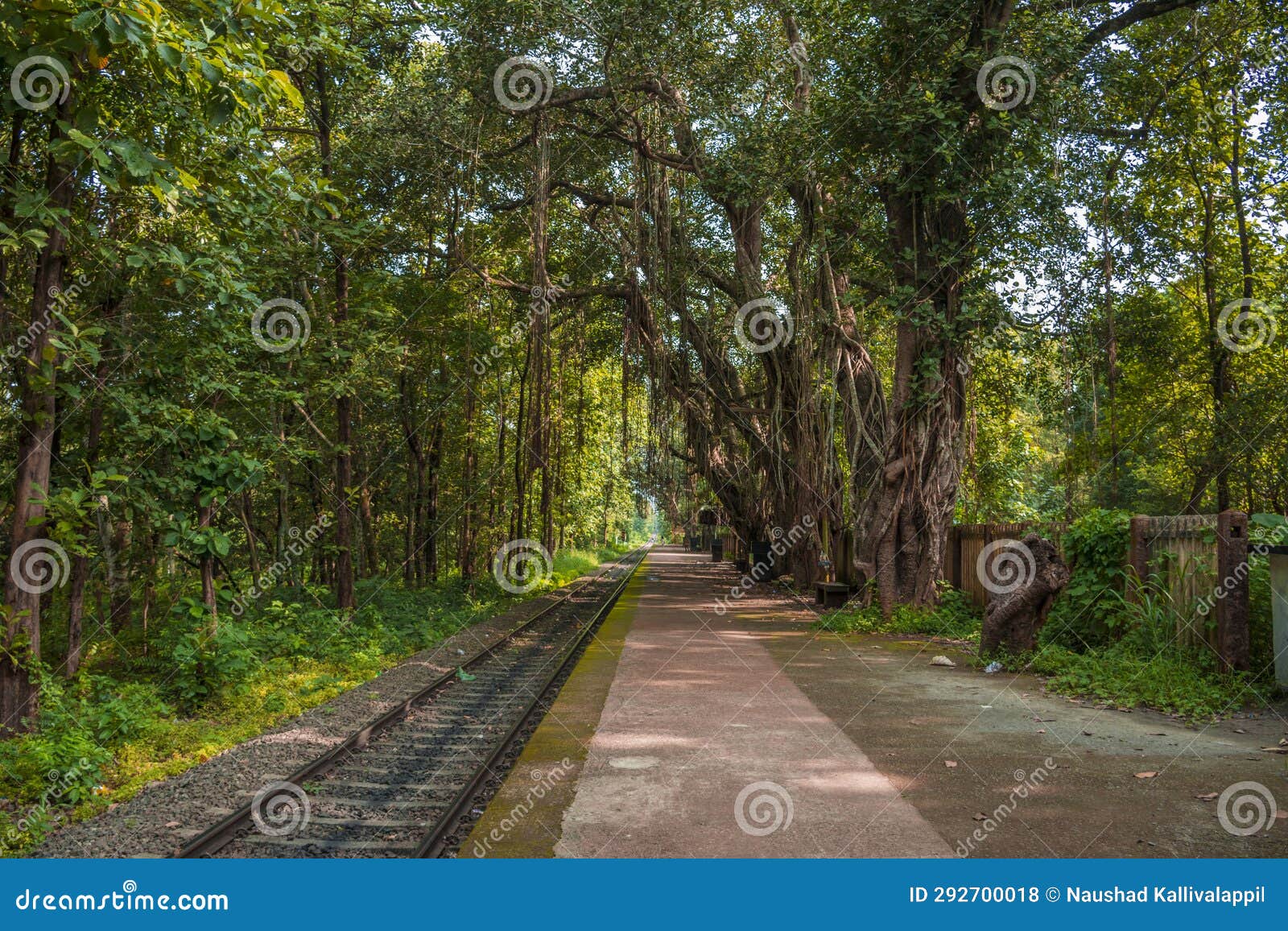 Beautiful Eco Friendly Railway Station in Kerala Stock Photo - Image of ...