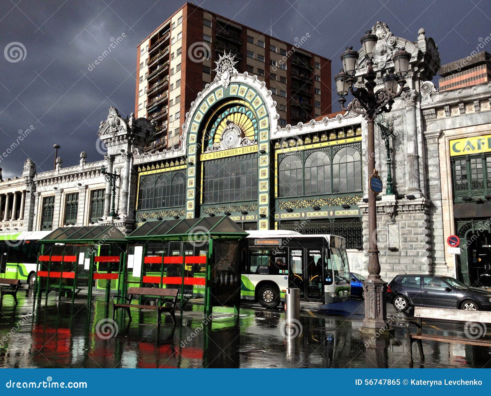 Railway Station, Bilbao, Spain Editorial Image - Image of pays, basque ...