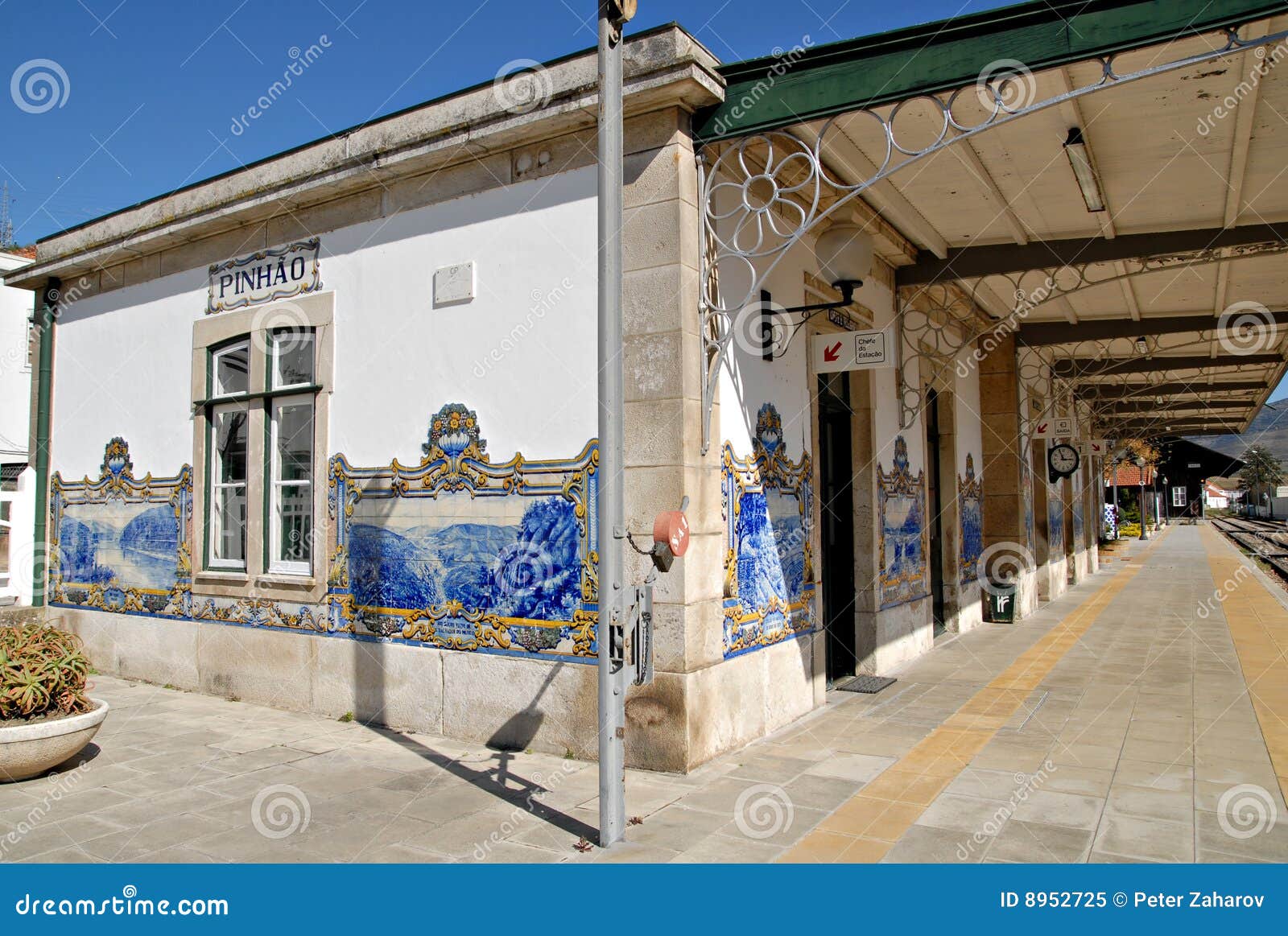 A Railway Station in the Central Douro Region. Stock Image - Image of ...