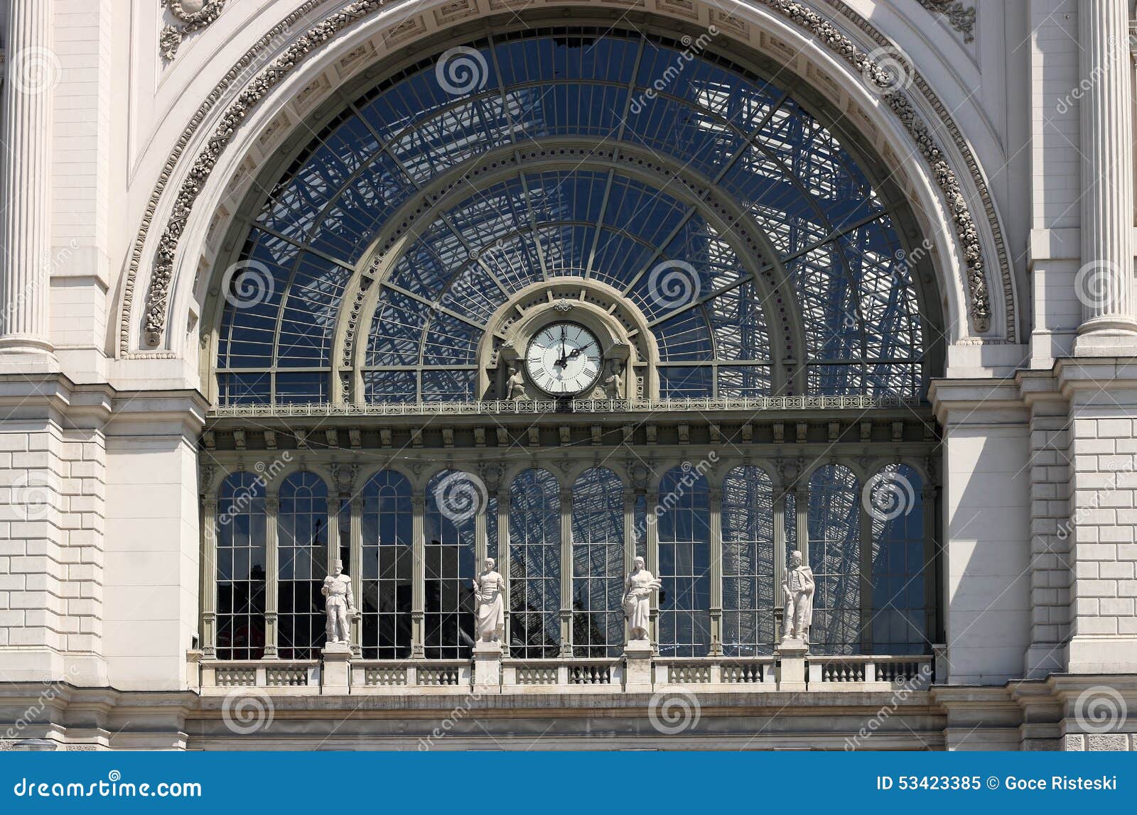 Railway Station Clock Budapest Stock Image - Image of hungary, watch ...