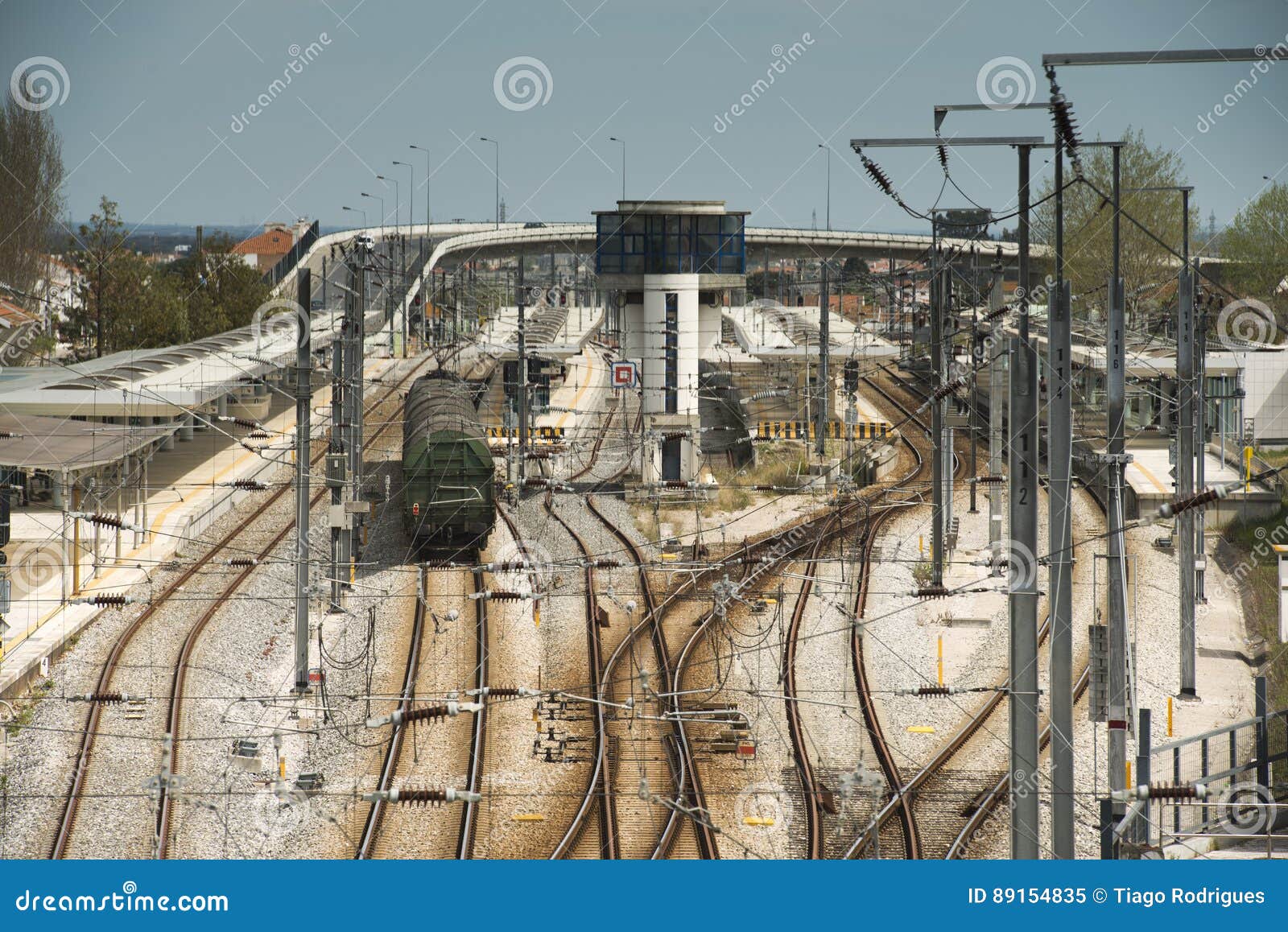 Railway station stock image. Image of railway, control - 89154835