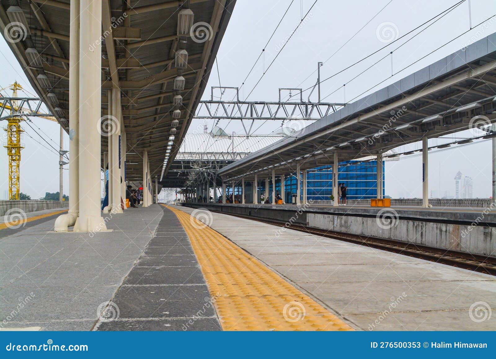 Railway Station Dividing Line. Editorial Stock Photo - Image of ...