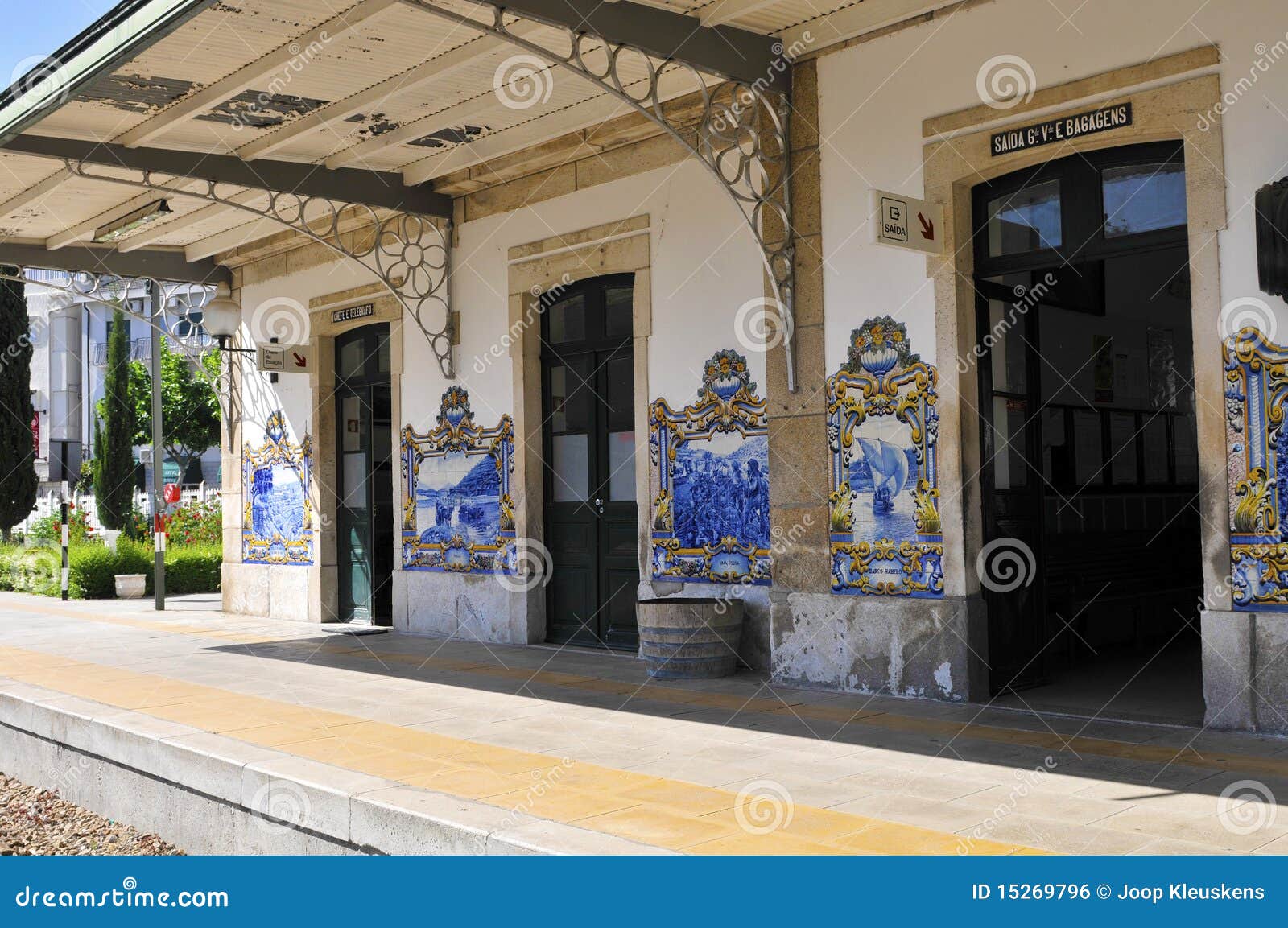Railway station of pinhao stock photo. Image of railway - 15269796
