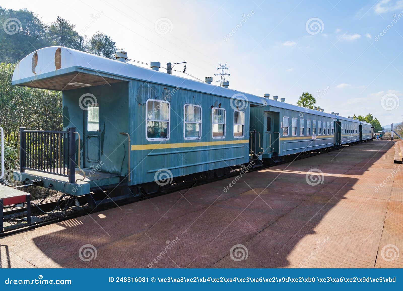 Railway Station Platform High-speed Train Stock Image - Image of ...