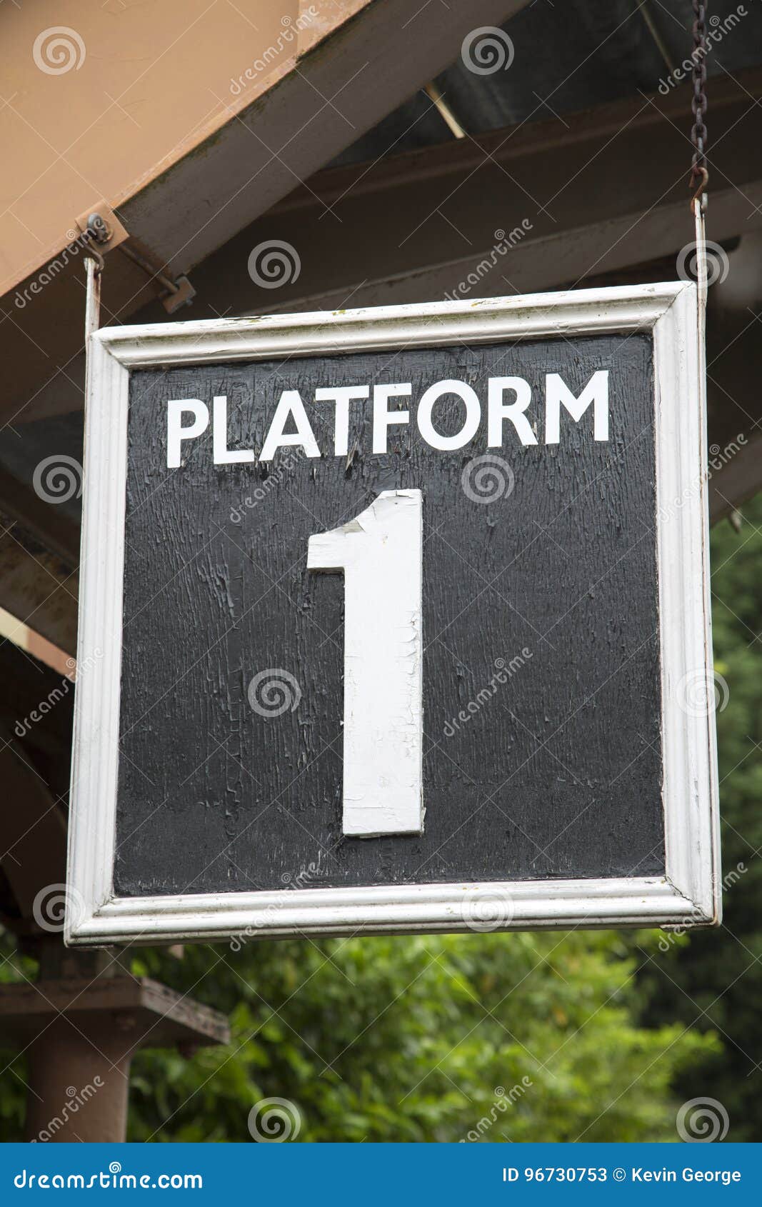 Railway Station Platform Sign Stock Image - Image of font, house: 96730753