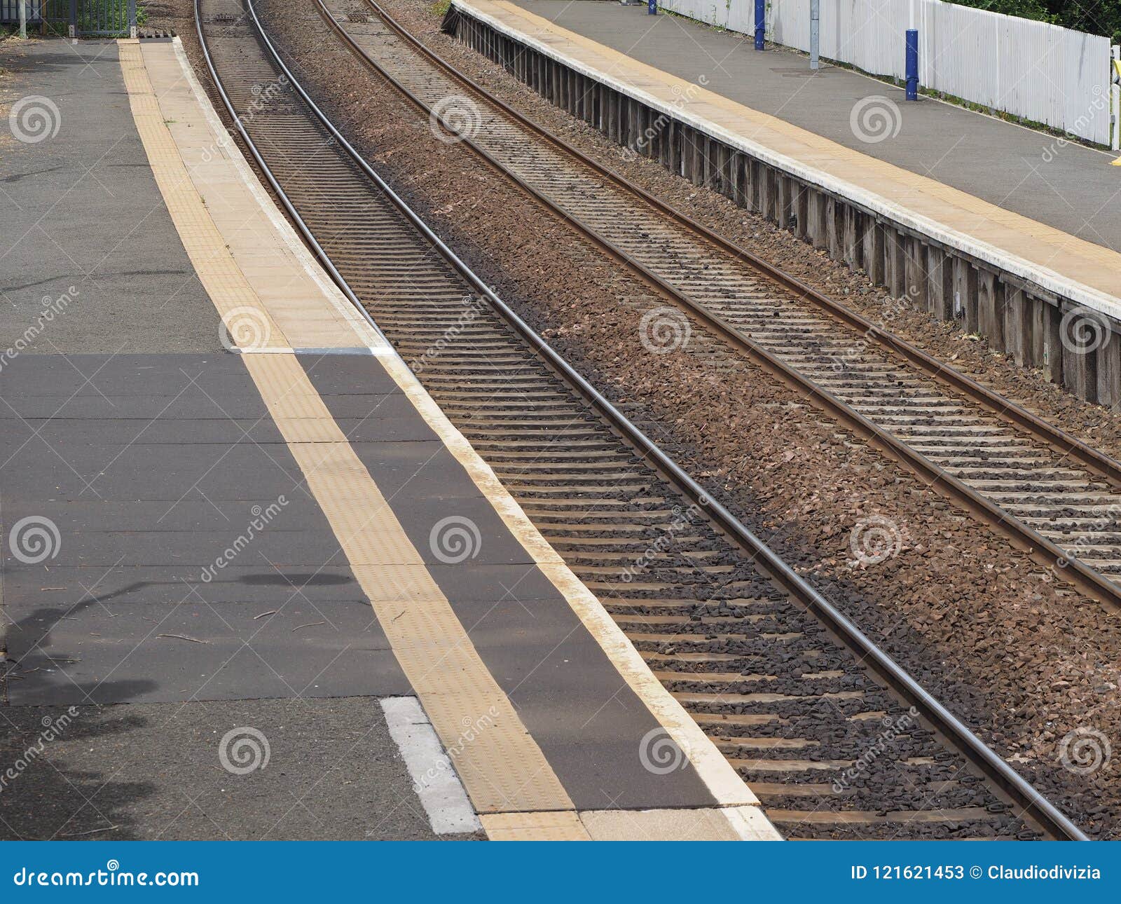 Railway station platform stock image. Image of cityscape - 121621453