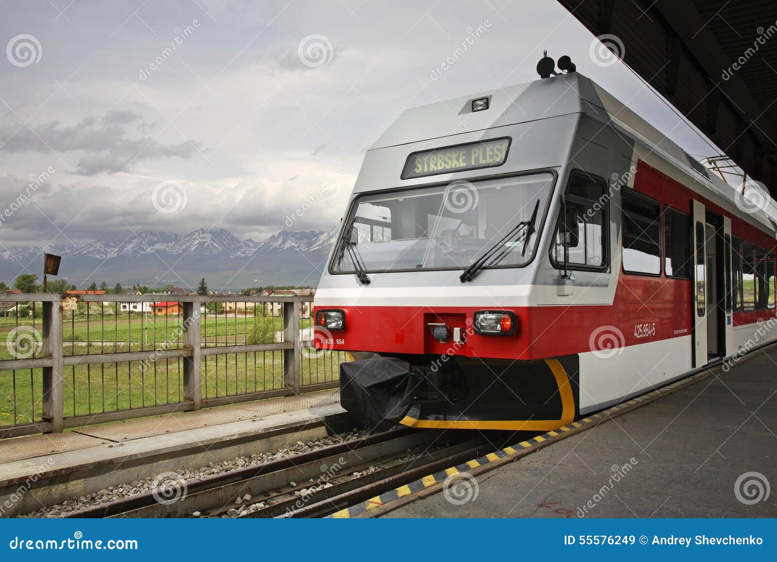 Railway Station in Poprad. Slovakia Stock Image - Image of slovak, hill ...
