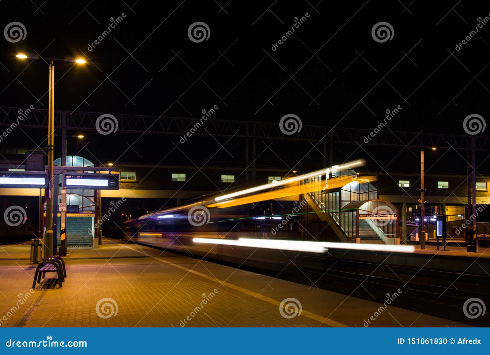 Railway Station, Shadow of the Train Stock Photo - Image of europe ...