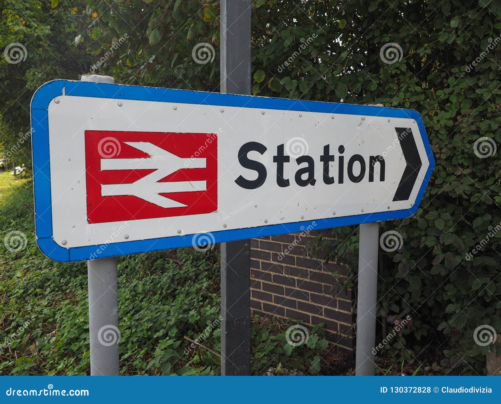 Railway Station Sign in Ely Editorial Stock Photo - Image of train ...