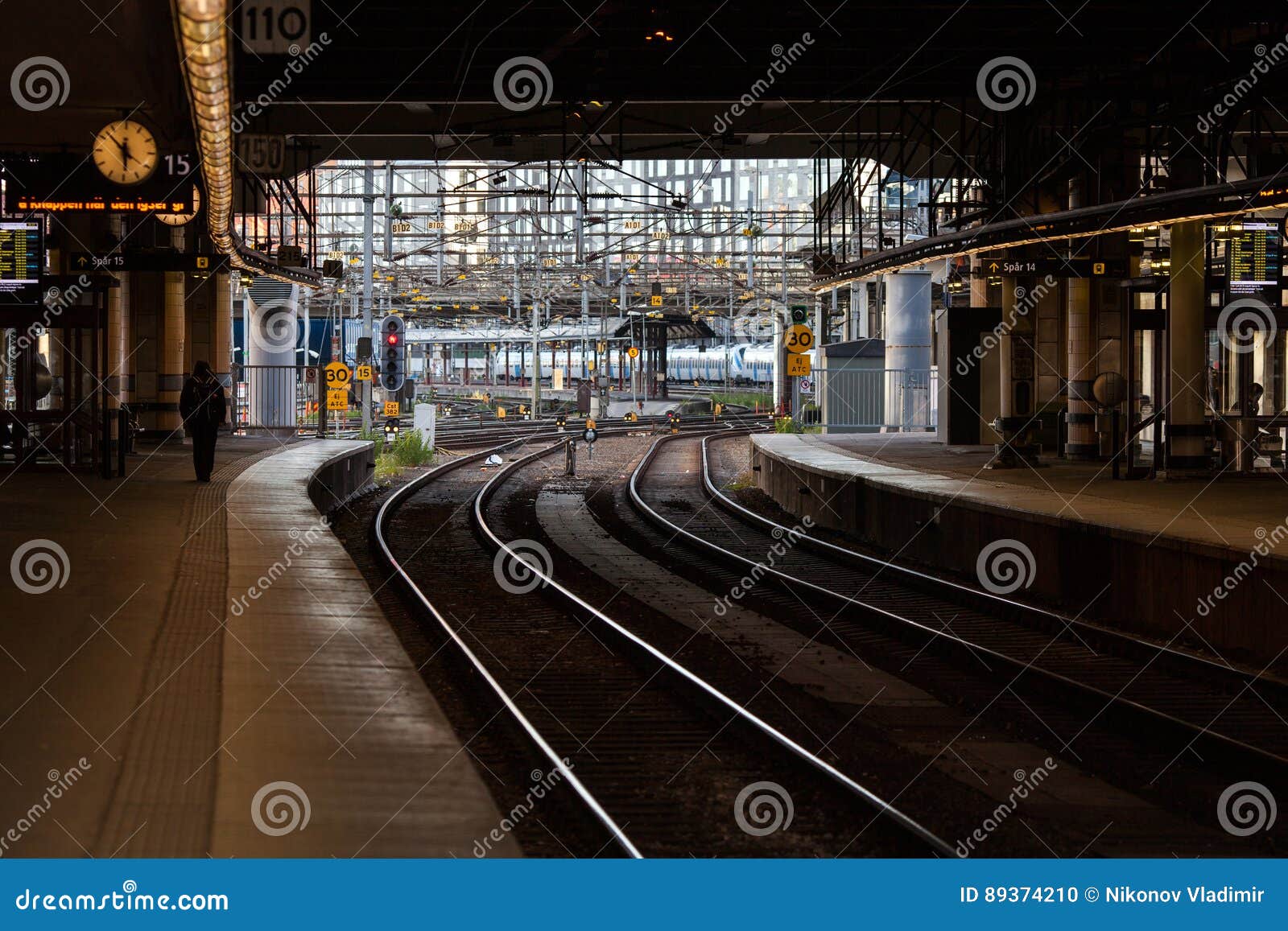 Railway Station in Stockholm. Sweden Editorial Image - Image of luggage ...