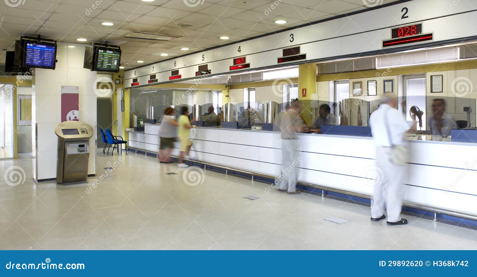 Railway Station Ticket Office Stock Photo - Image of indoor, design ...